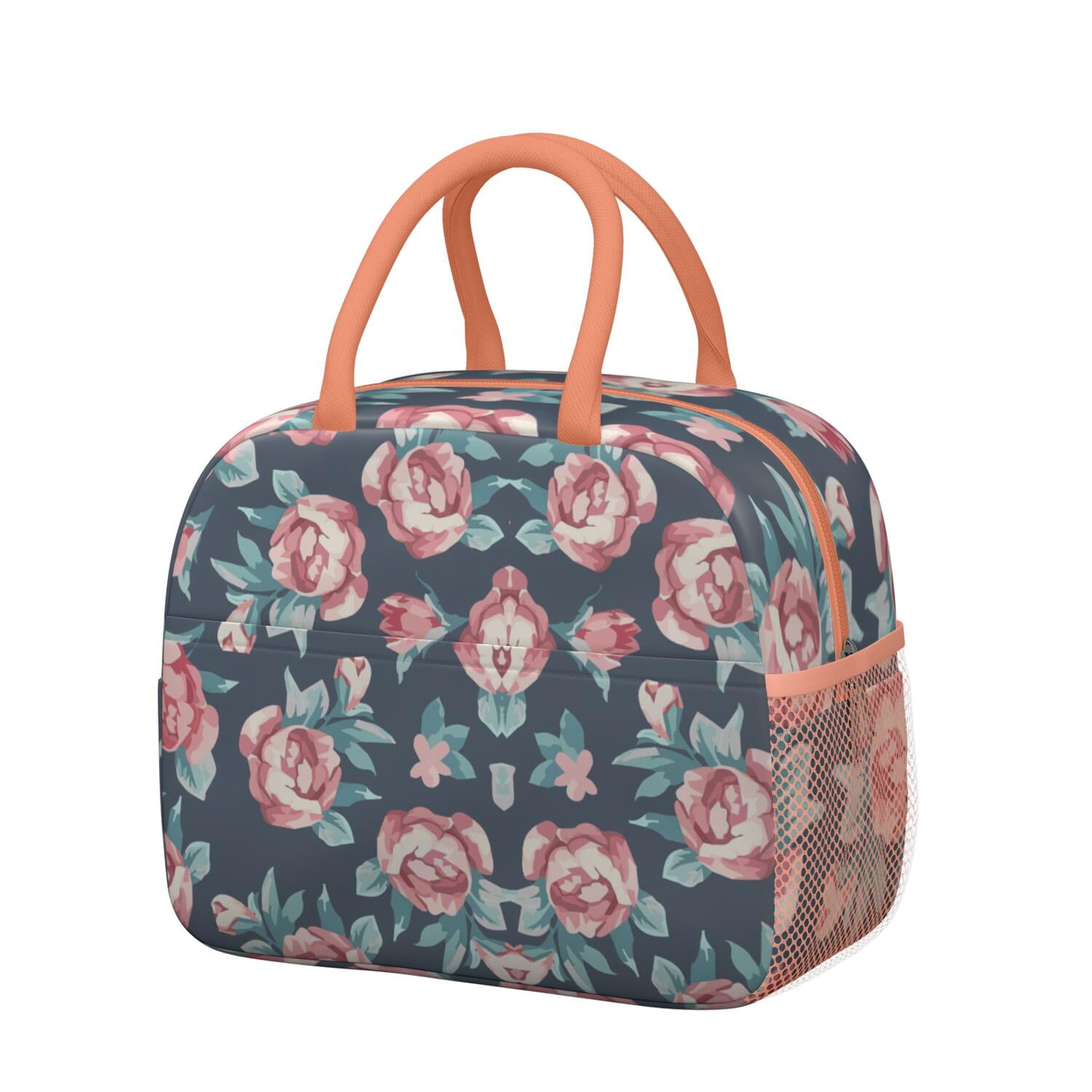 Sunny Yellow Daisy Lunch Tote – Vintage Bloom Design, Insulated ...