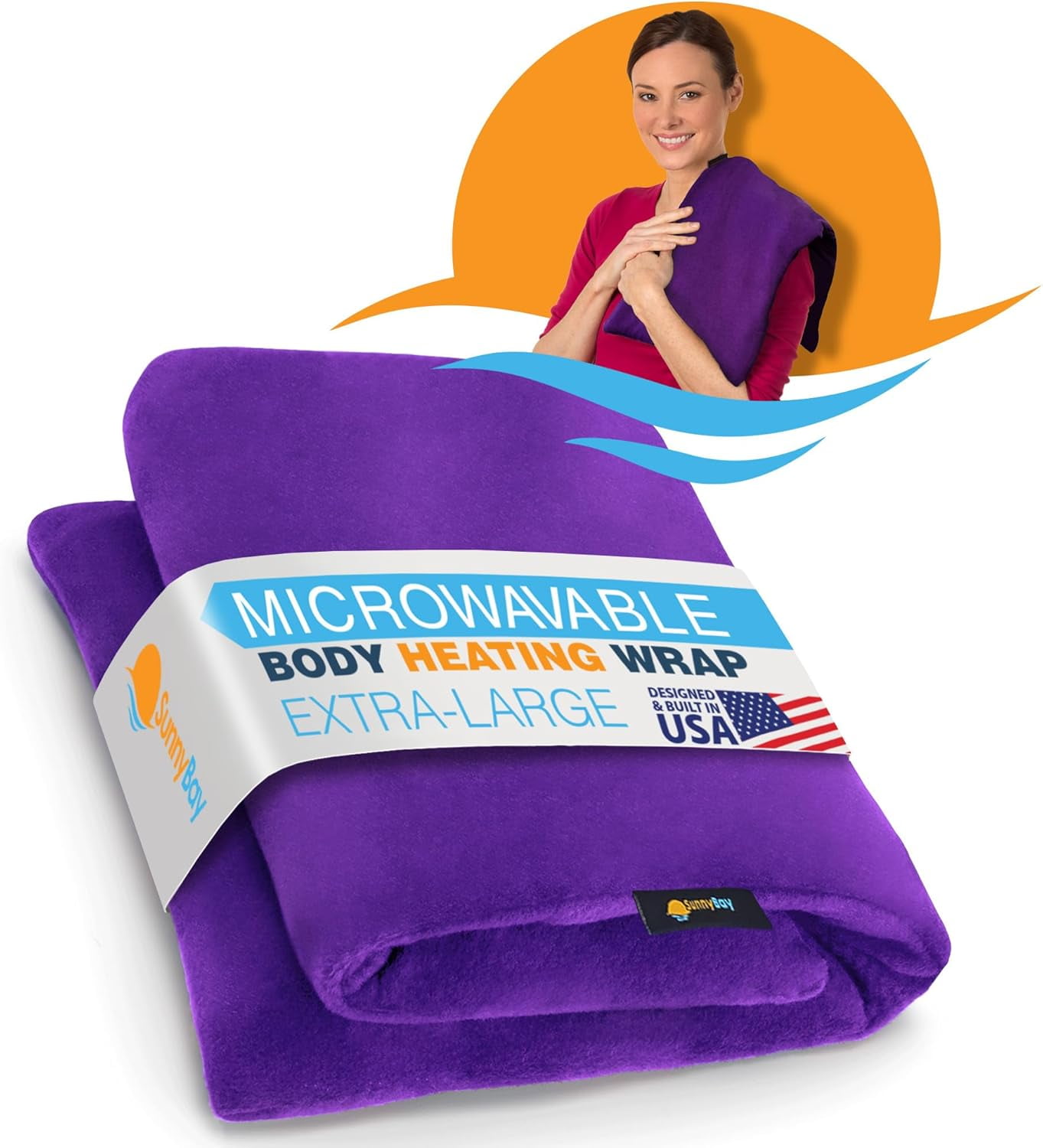 SunnyBay Extra Large Microwave Heating Pad 10x24 Inches - Moist Heating ...
