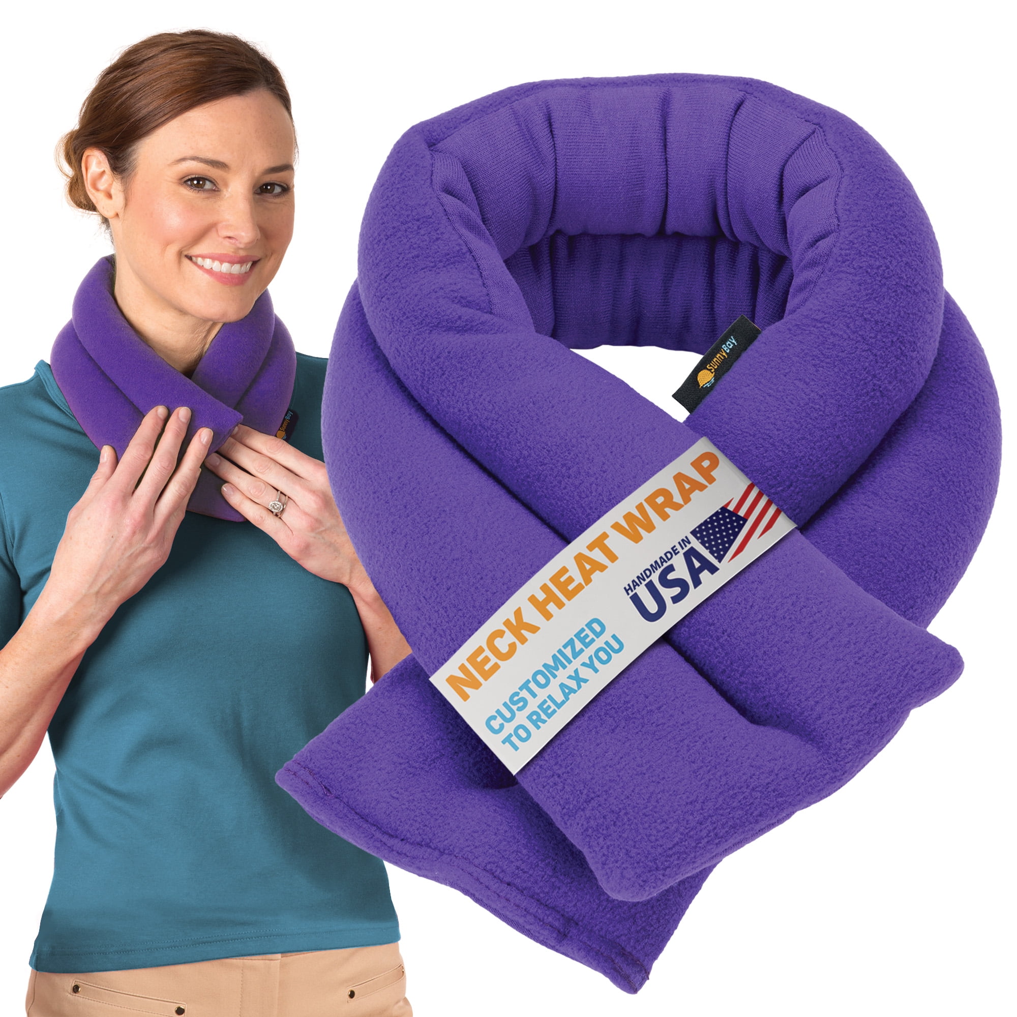 SunnyBay Microwave Heating Pad, Microwavable Moist Heated Neck and ...