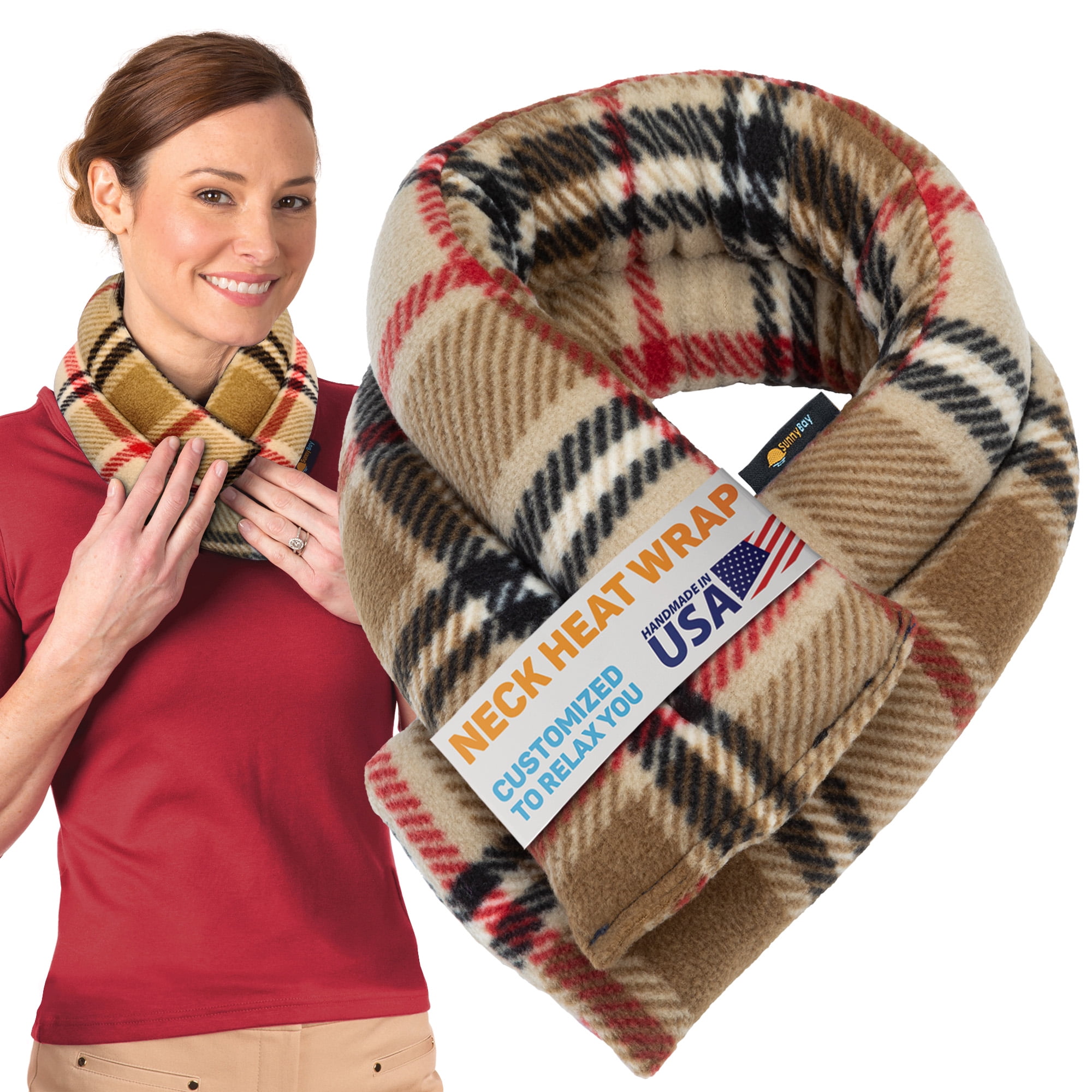 SunnyBay Microwave Heating Pad, Microwavable Moist Heated Neck and ...