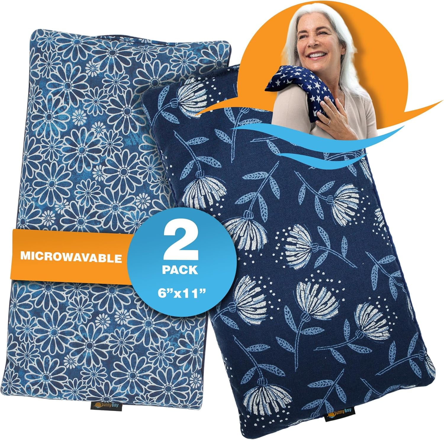 SunnyBay Small Microwave Heating Pad, Microwavable Versatile Heated ...