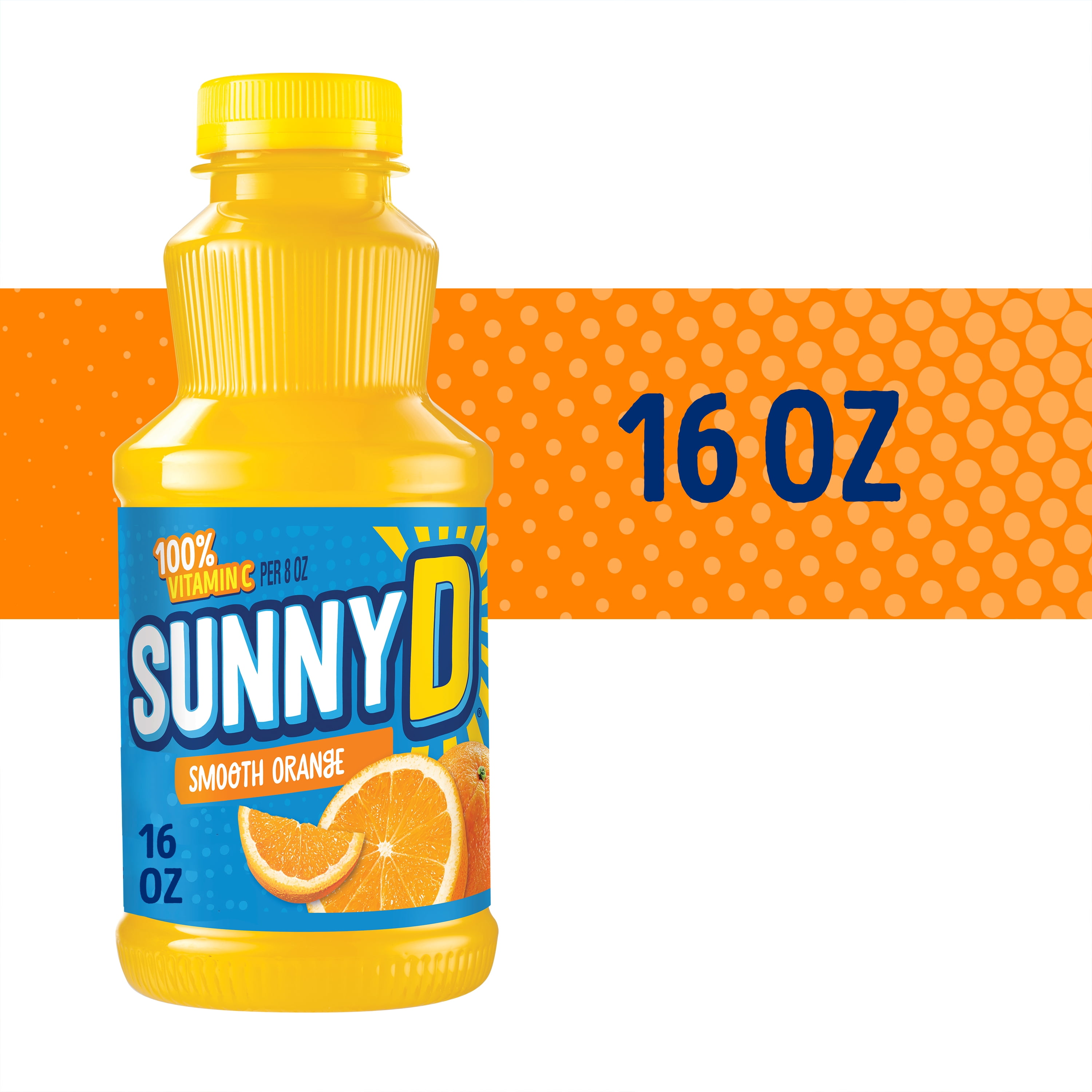 SunnyD Smooth Orange 16oz Plastic bottles - Pack of 12 - Walmart.com