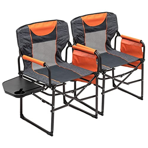SunnyFeel Compact Camping Director Chair, Portable Folding Chairs with ...