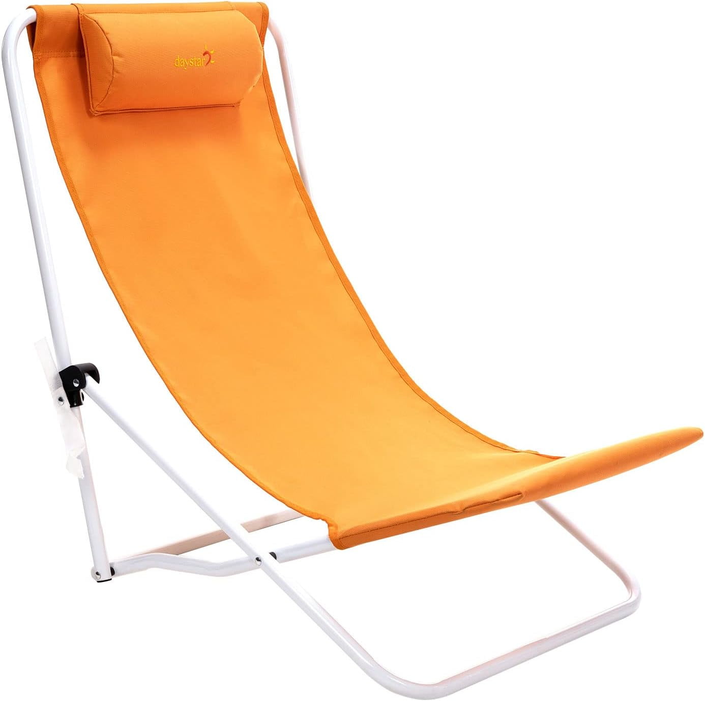 SunnyFeel Folding Low Beach Chair High Back Lightweight, Portable Sand ...