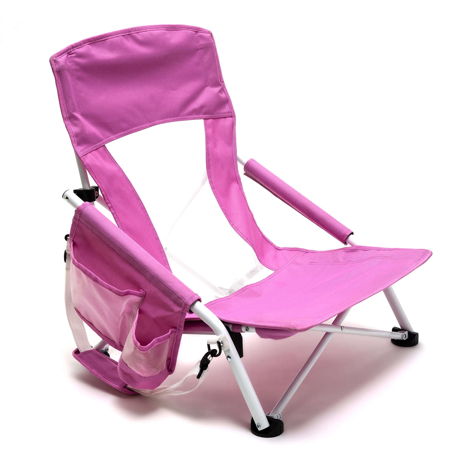 SunnyFeel Low Beach Chair Folding Camping Backpacking Chairs Mesh Back ...