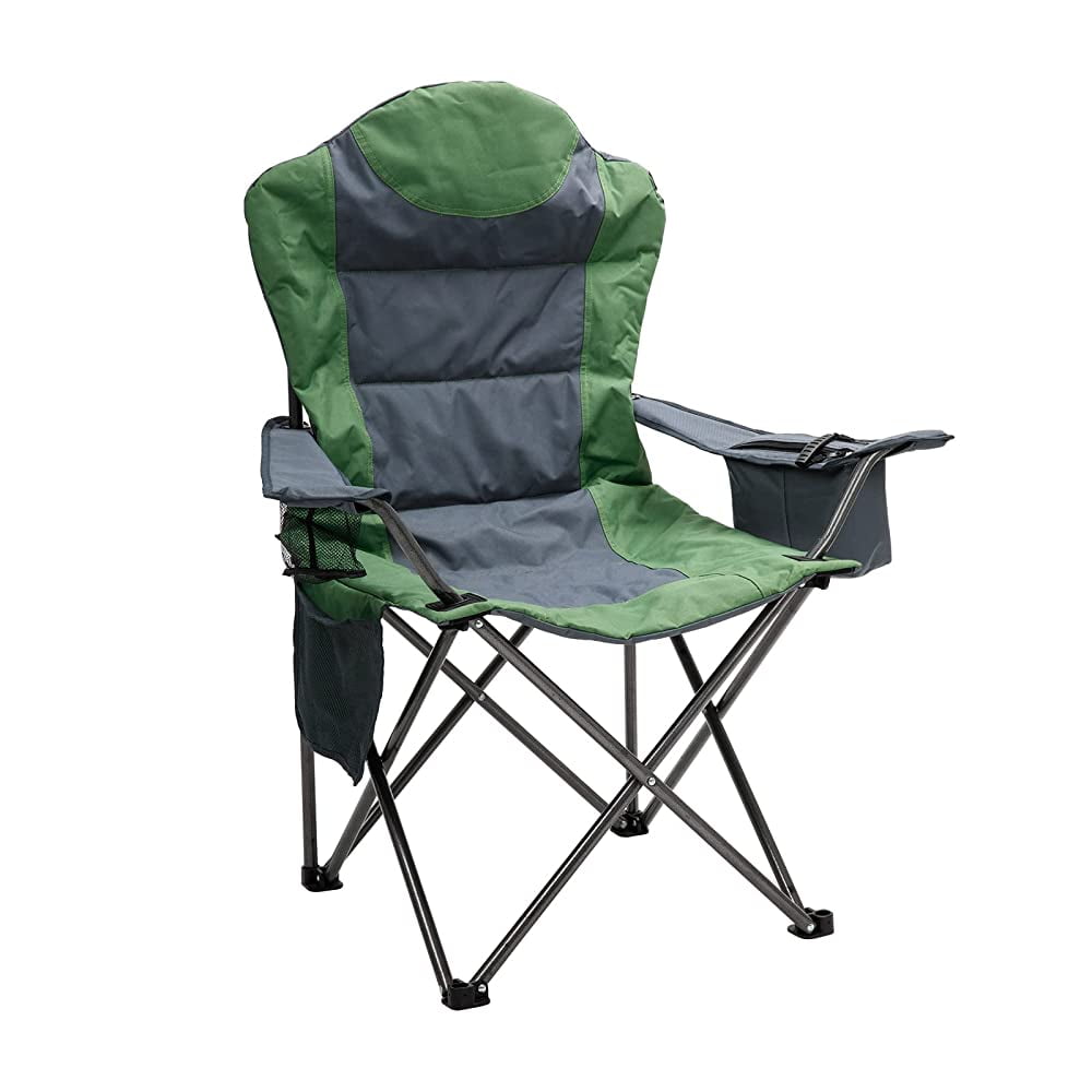 SunnyFeel Oversized Folding Camping Chair, Padded Portable Lawn Chair ...