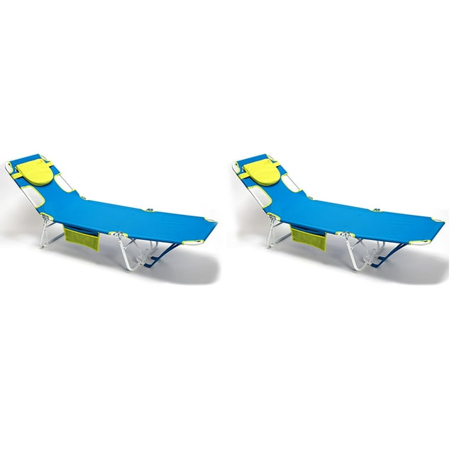 SunnyFeel Reclining Beach Chair Sun Lounger Lay Flat, Face Down Tanning ...