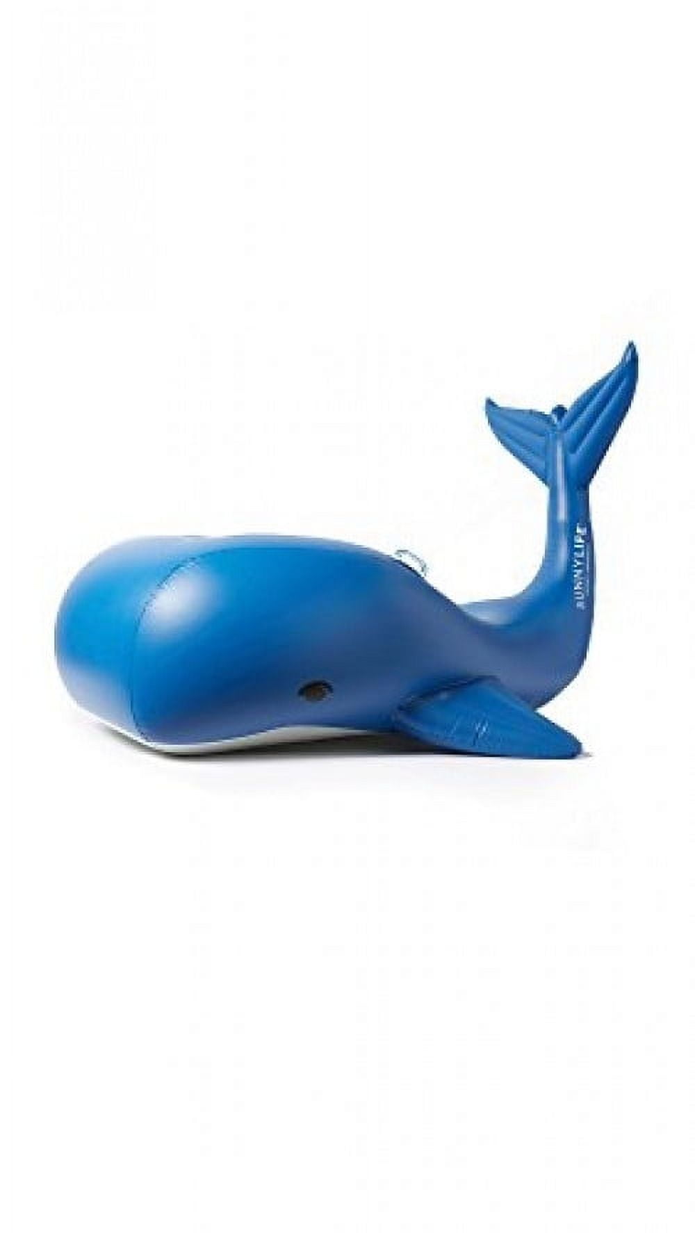 SunnyLife Inflatable Moby Dick - Blue for Pool and Beach, Durable with ...