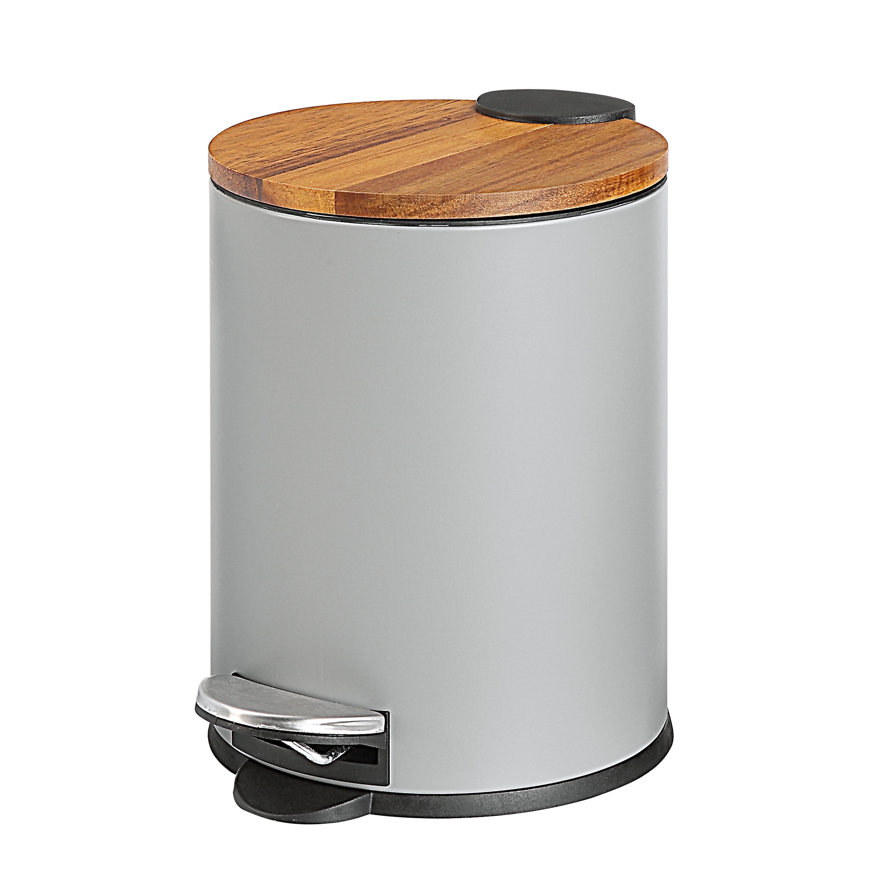 SunnyPoint 3L / 0.8 Gallon Small Trash Can with Step-On & Soft-Close ...