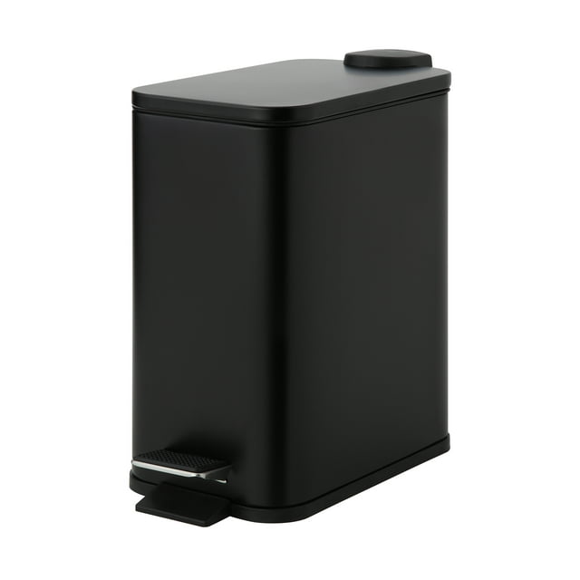 SunnyPoint Rectangle 1.32 Gallon Wastebasket with Plastic Inner Buckets ...