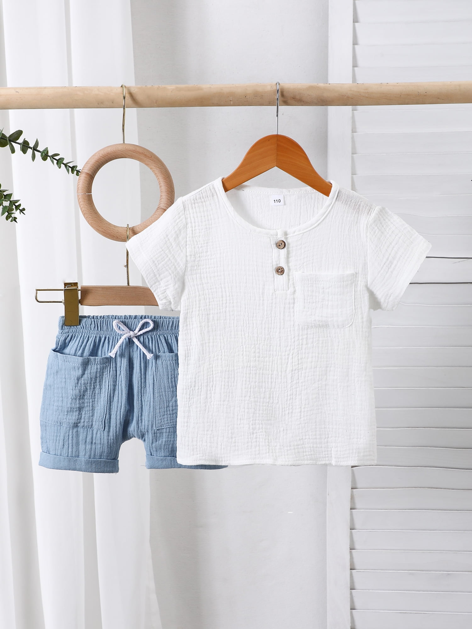 SunnyTots Baby Boy Summer Clothes 6 12 18 24 Months 2T 3T Boys Solid ...