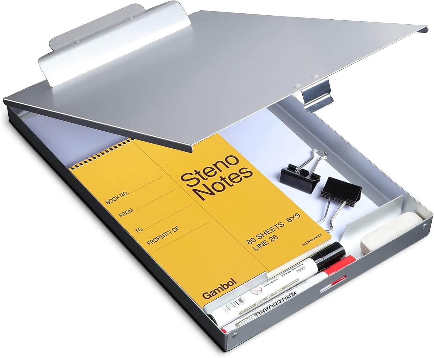 Sunnyclip Sealed Metal Clipboard - Waterproof Aluminum Storage for ...