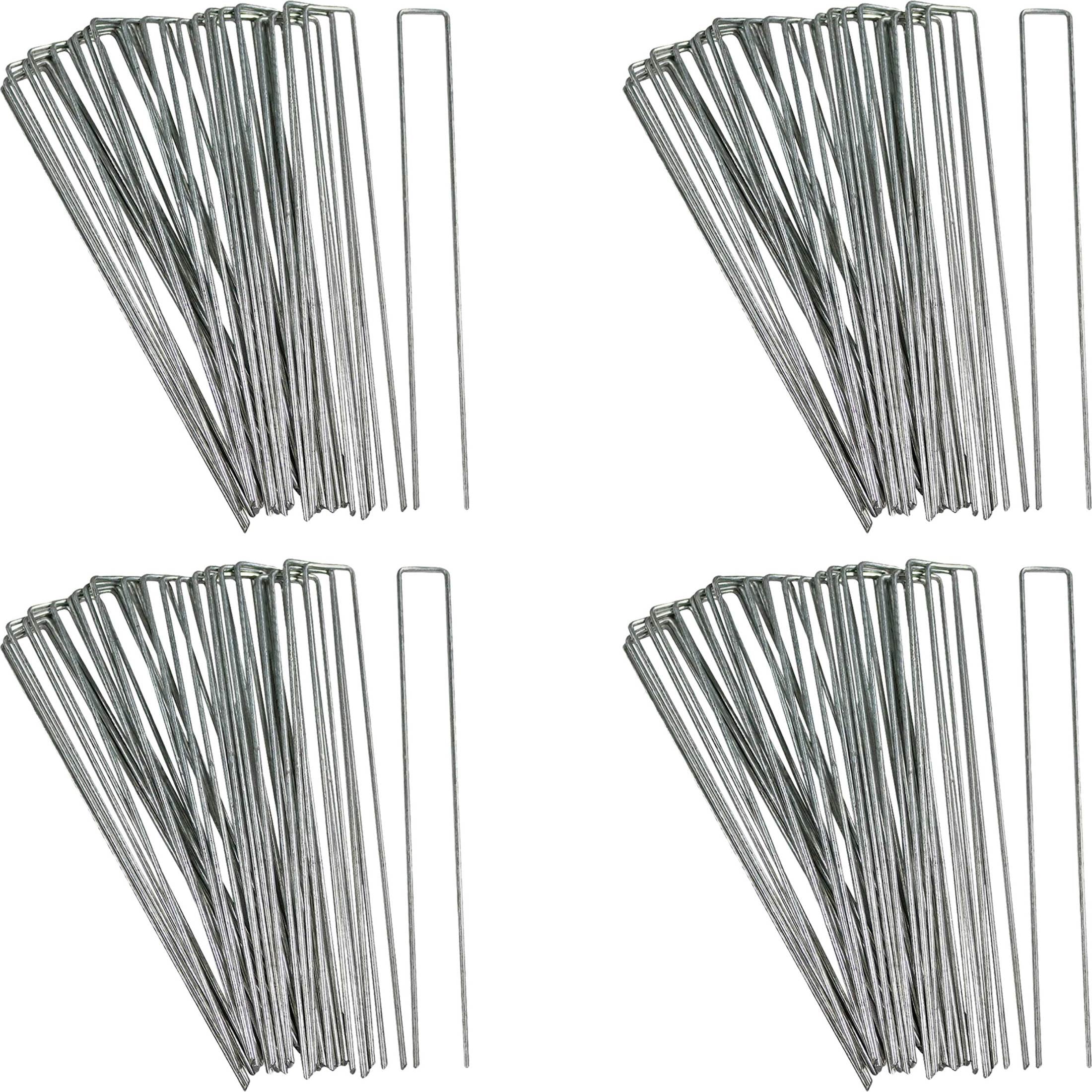 Sunnydaze 12" Galvanized Steel Garden Landscape Staples (100 Pack ...