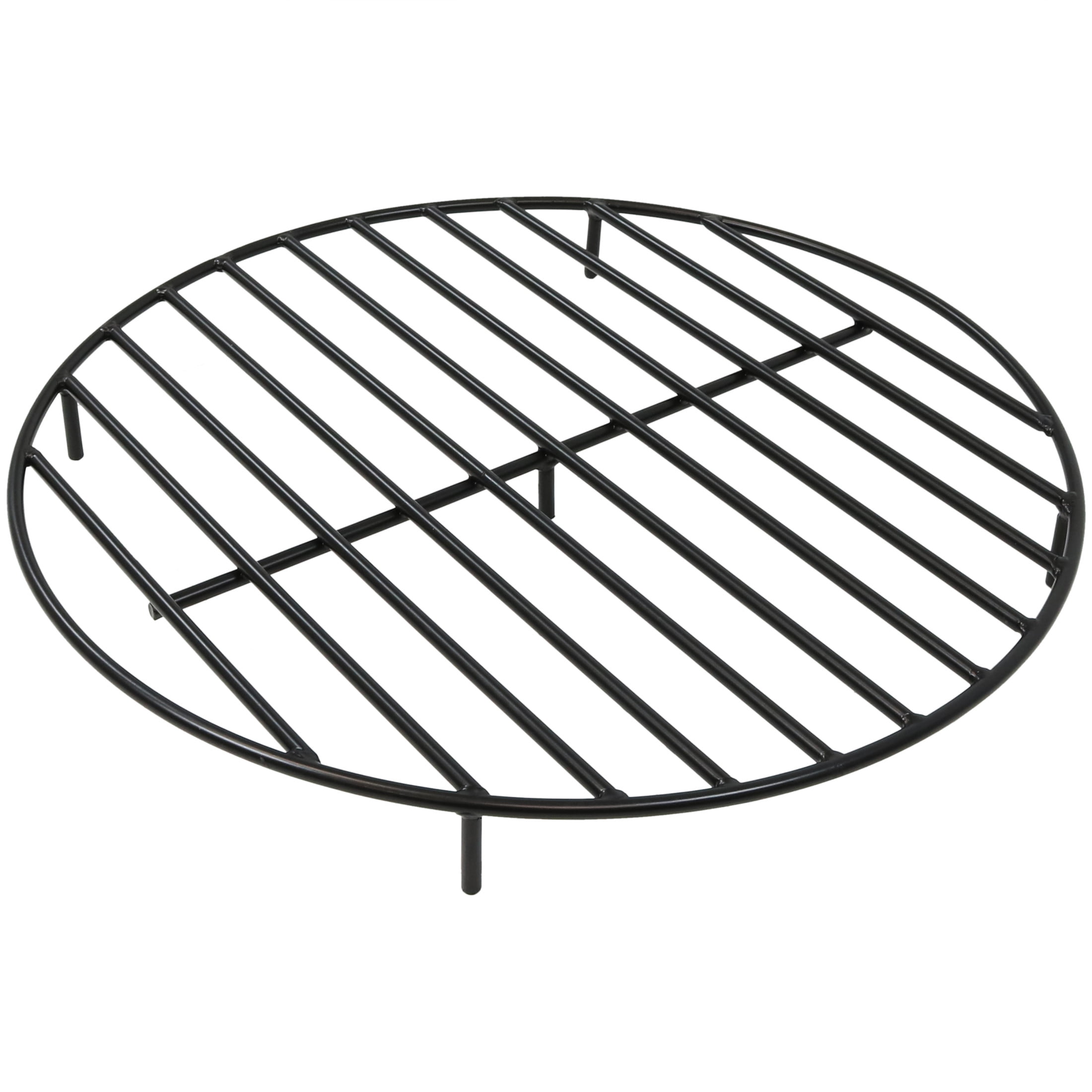 Sunnydaze 30" x 30" Steel Round Outdoor Fire Pit Grate - Walmart.com