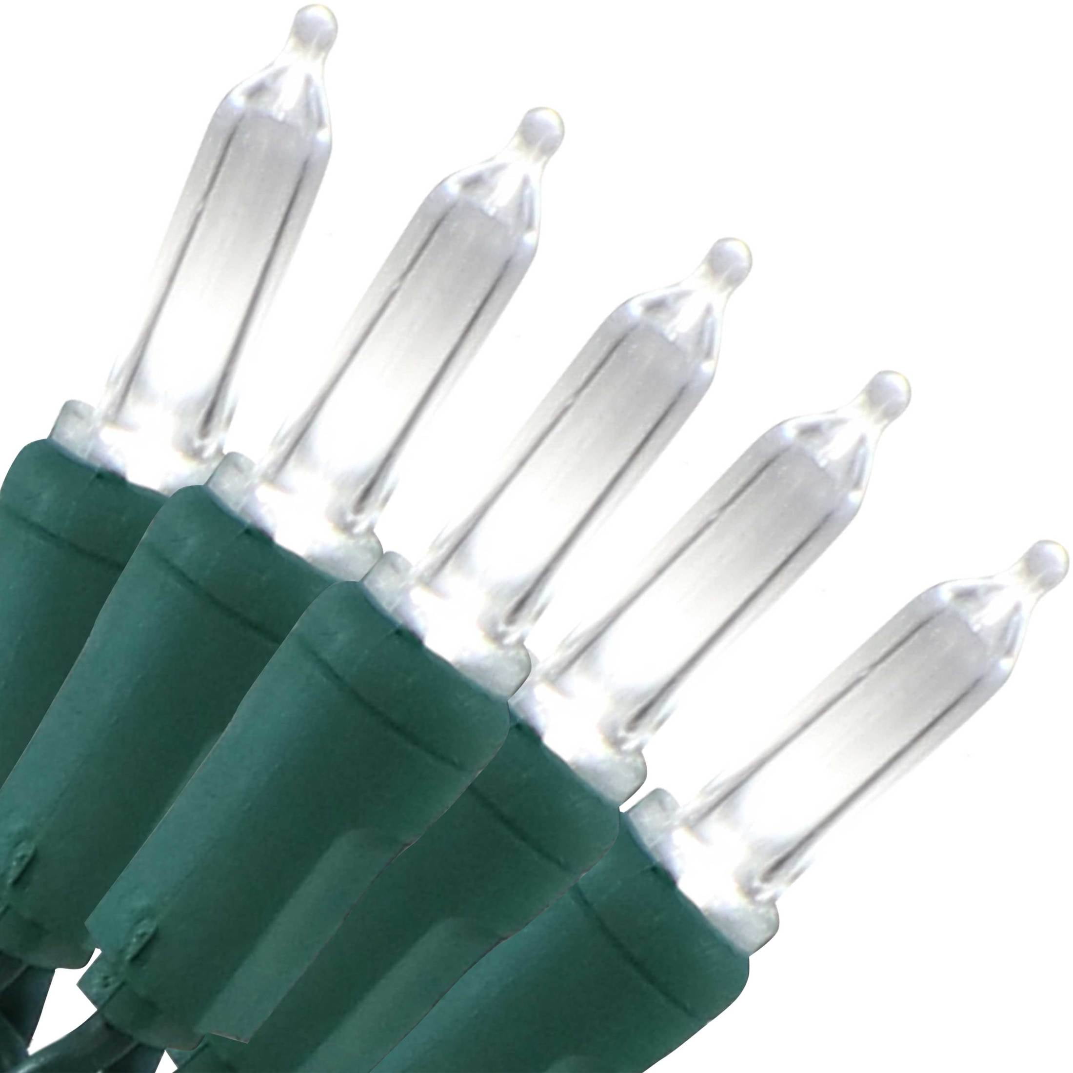 Sunnydaze 70-Count M6 Smooth LED Christmas Tree String Lights - White ...