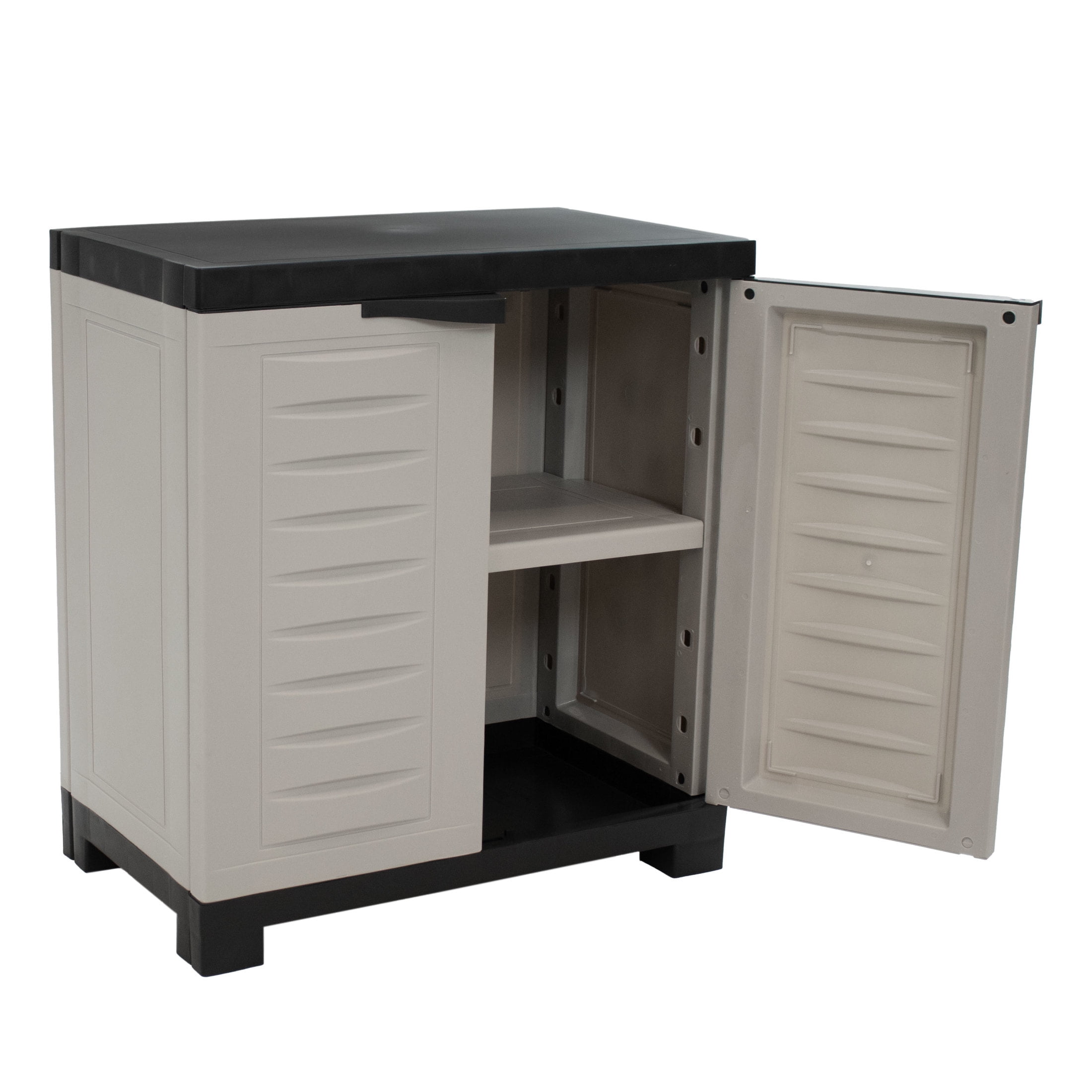 Plastic Storage Cabinet Free Standing Garage Organizer Rubbermaid