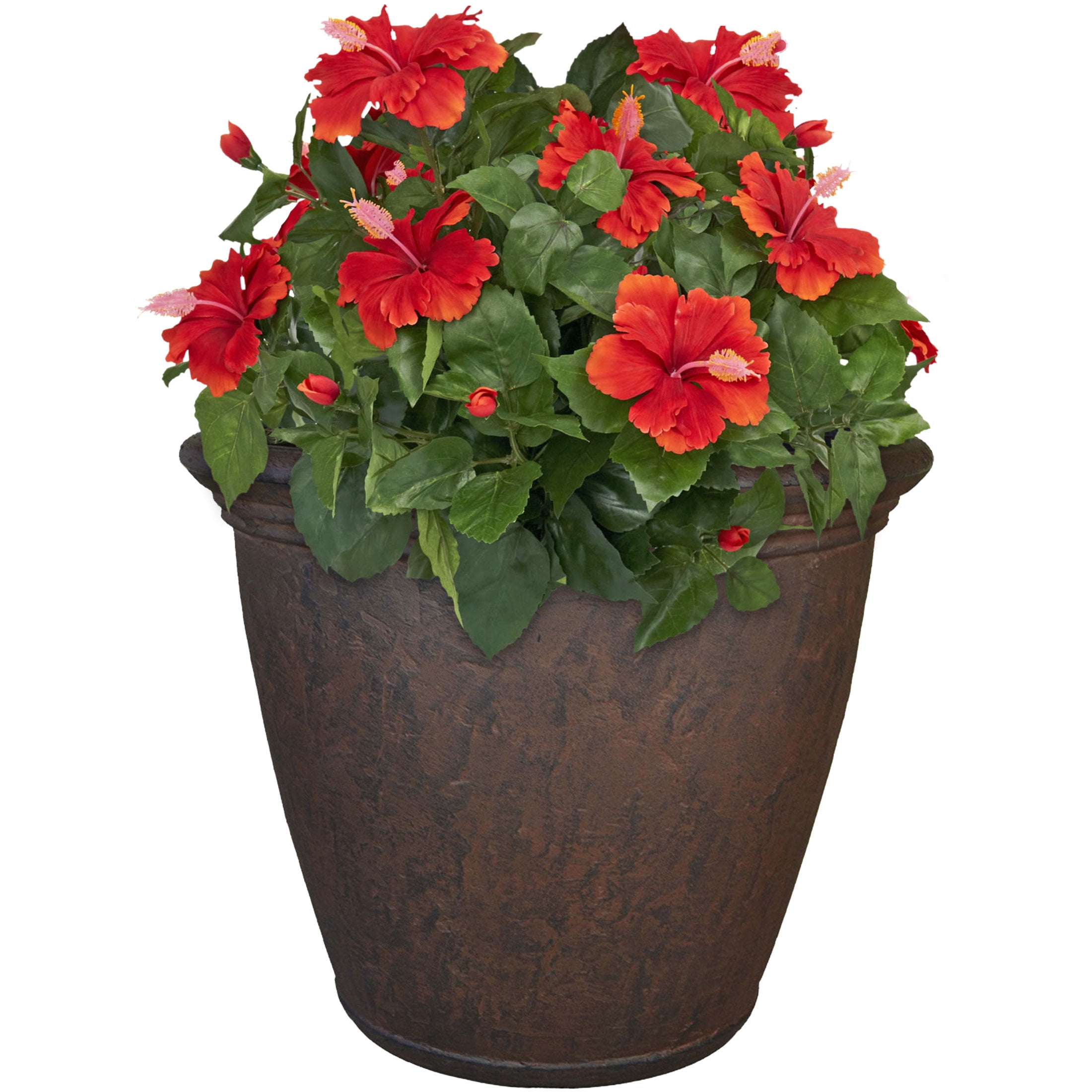 Sunnydaze Large Anjelica Rustic Flower Pot Planter for Indoor/Outdoor ...