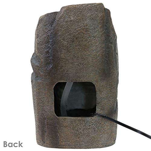Sunnydaze Cavernous Rock Tiers Indoor Tabletop Fountain - Mini Water ...