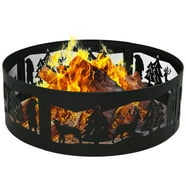 30in. Galvanized Round Fire Ring - Walmart.com