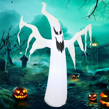 Airblown Inflatable Outdoor Ghost Trio Emerging from Pumpkin Halloween ...