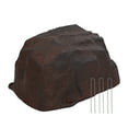 Sunnydaze Low-Profile 14" Brown Polyresin Faux Landscape Rock Cover ...