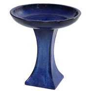 Esschert Design USA Outdoor Bird Bath with Ceramic Pedestal and Bird ...