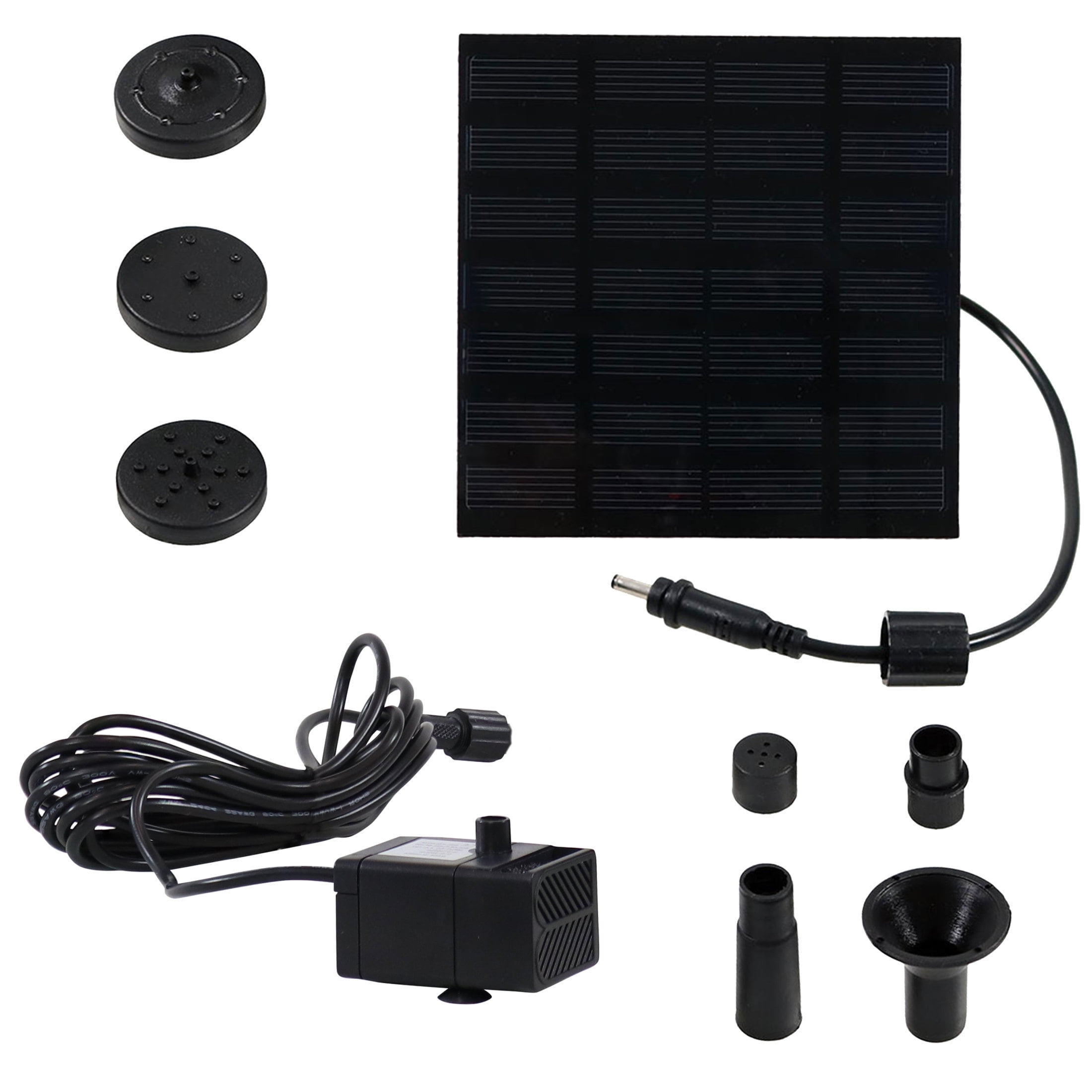 Sunnydaze 40 GPH Solar Pump for Outdoor Fountains with 20" Lift ...