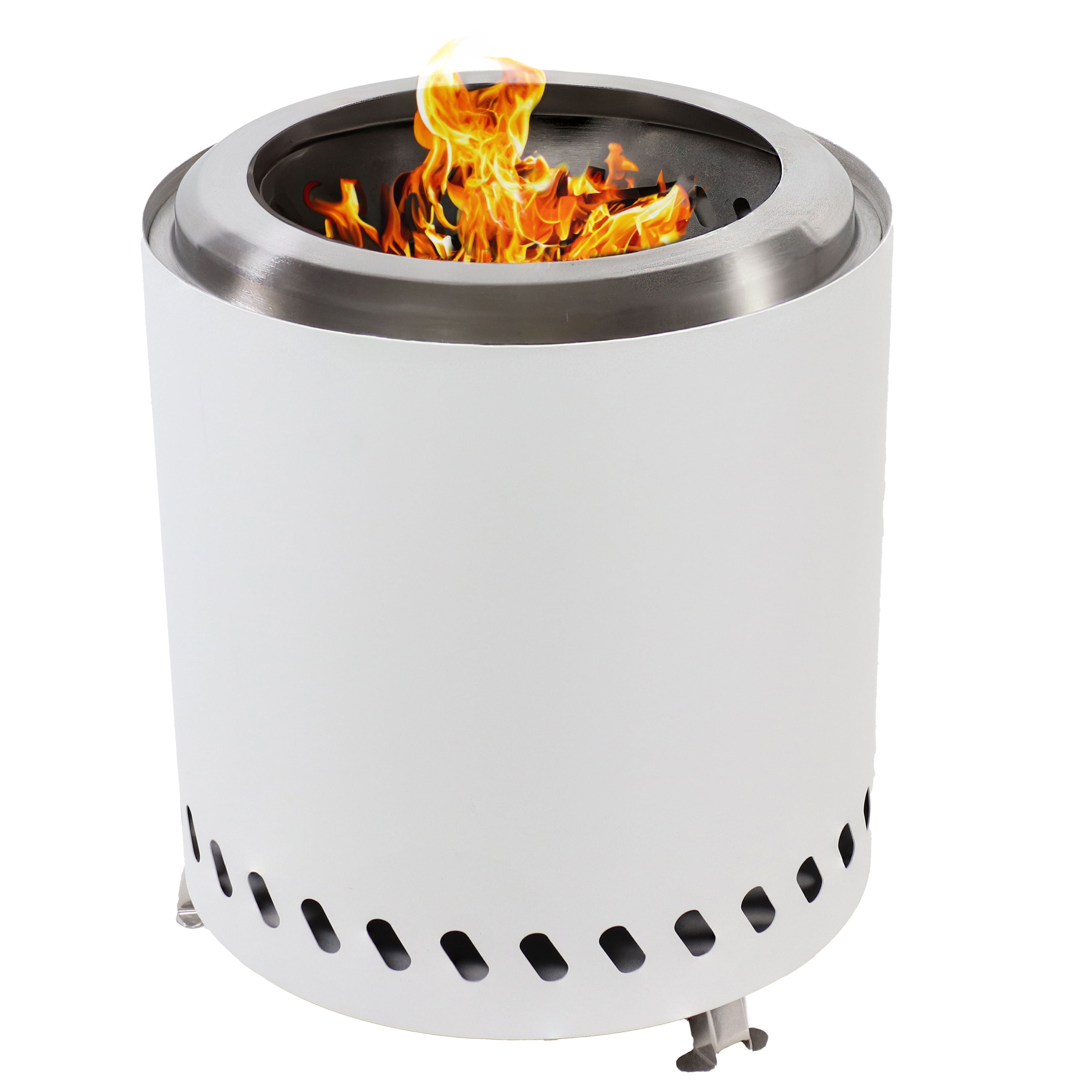 Sunnydaze Stainless Steel Tabletop Smokeless Fire Pit - Walmart.com