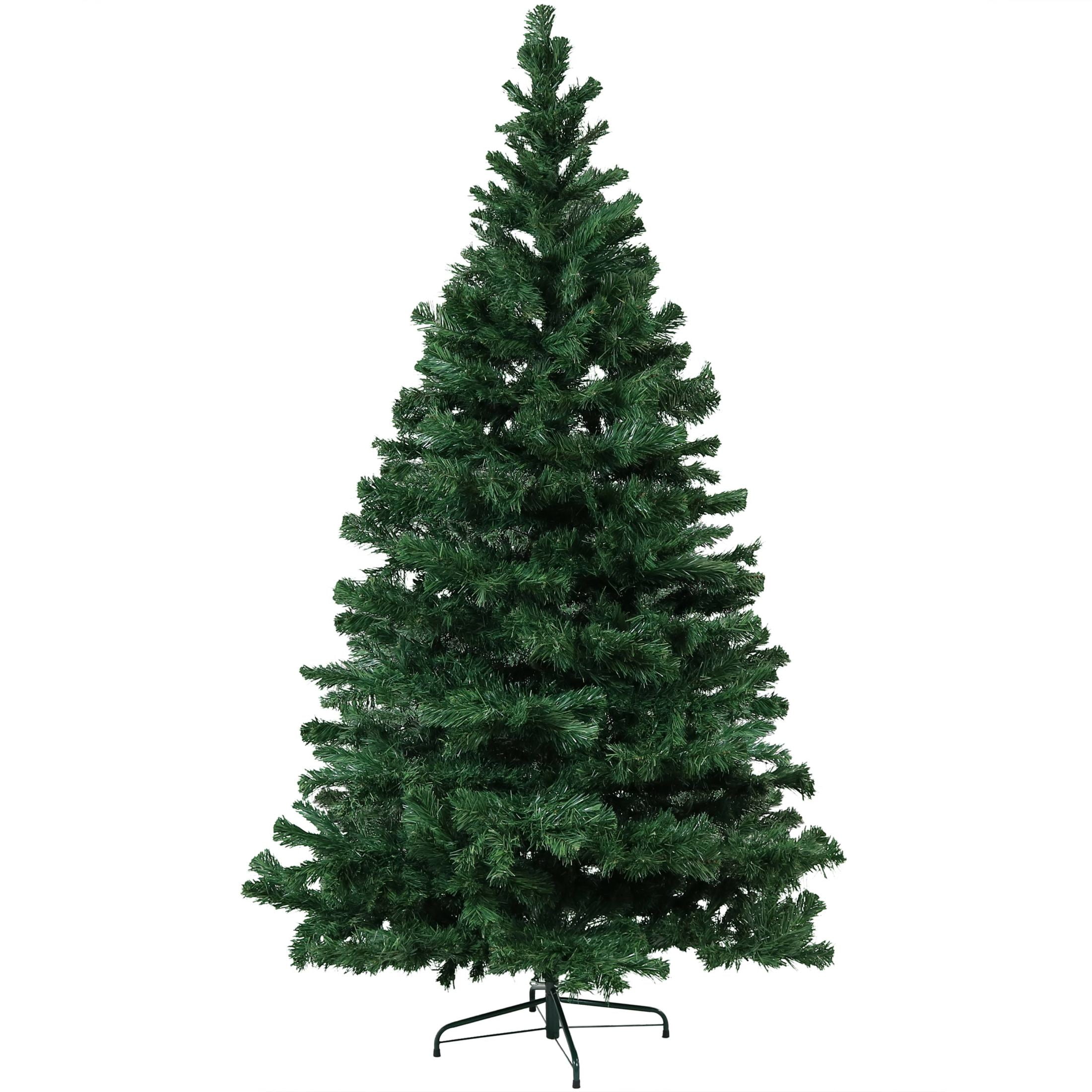 Sunnydaze Unlit Canadian Pine Artificial Christmas Tree 7 ft, Green ...
