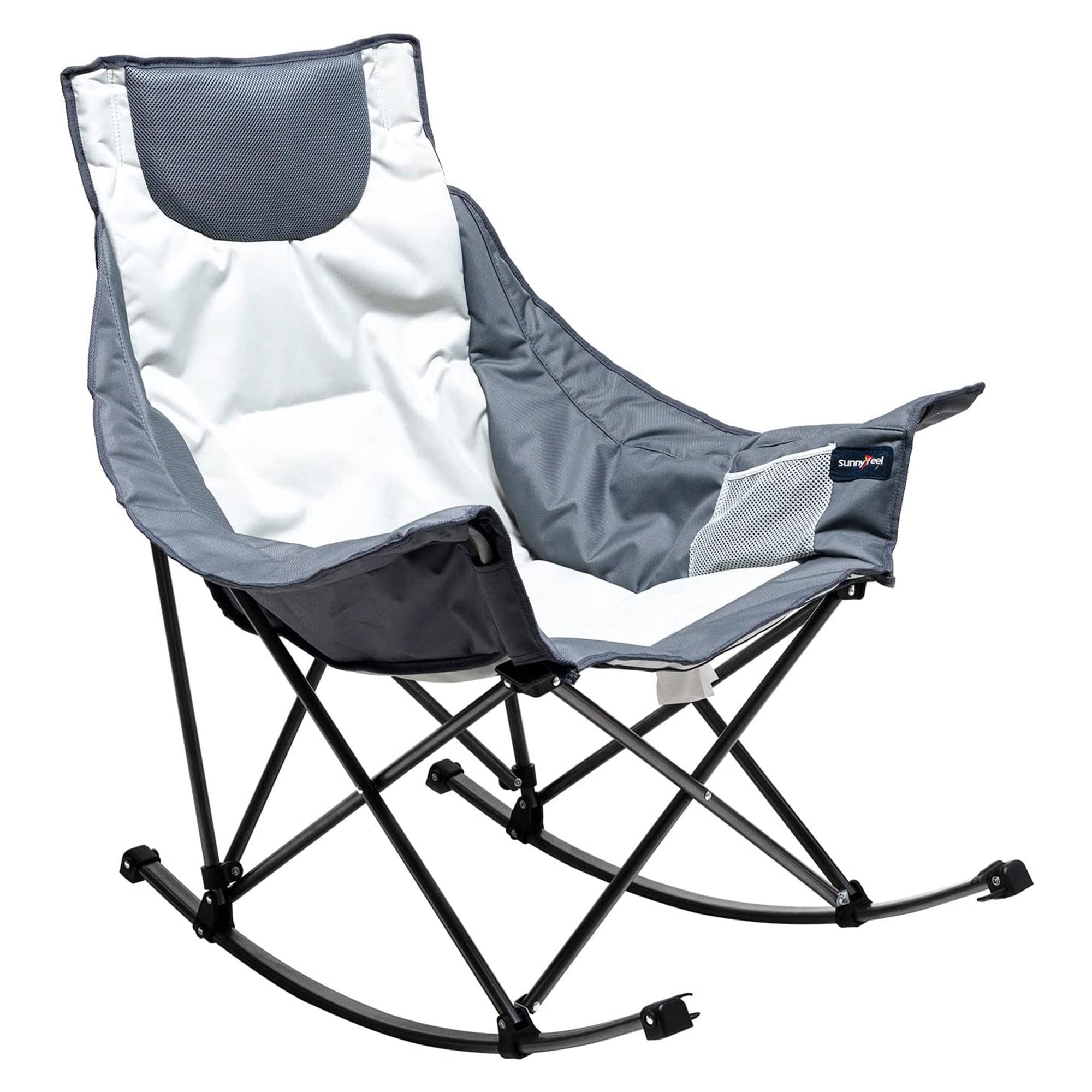 Sunnyfeel Outdoor Portable Folding Rocking Chair w/ Carry Bag, Light ...