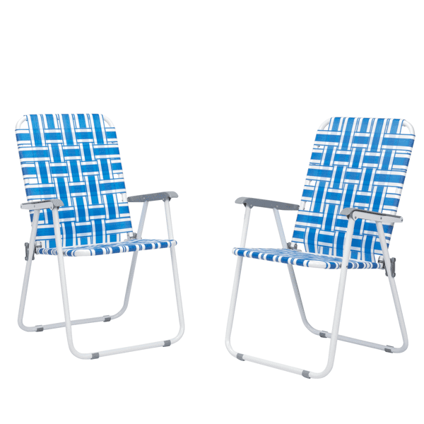 Sunnyfree 2 Pack Folding Beach Chairs, Portable Lightweight Outdoor ...