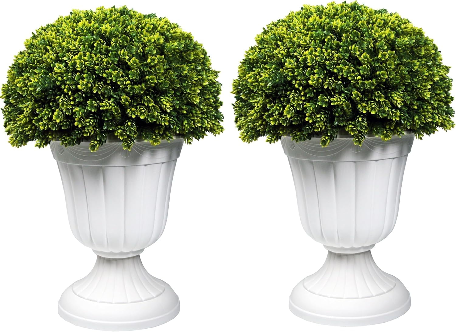 Sunnyglade 2 PCS 23” Artificial Plastic Pine Cone-Shaped Leaves Topiary ...