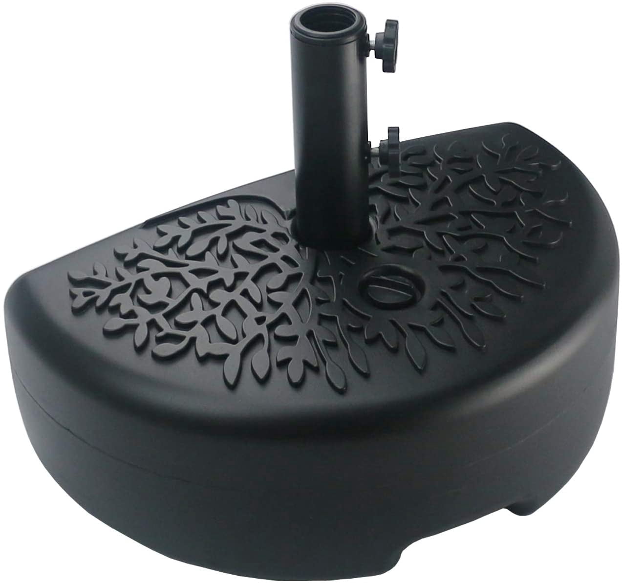 Sunnyglade 40 lb Half Moon Shaped Water Filled Umbrella Base Patio ...