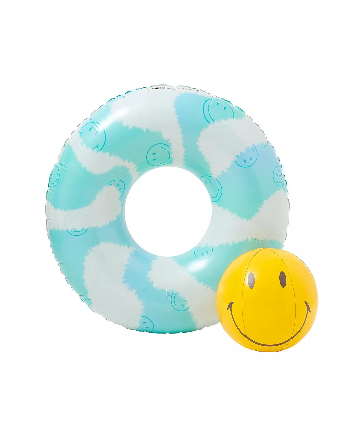 Sunnylife BLUE Pool Ring and Ball Smiley Set, 2 Pieces - Walmart.com