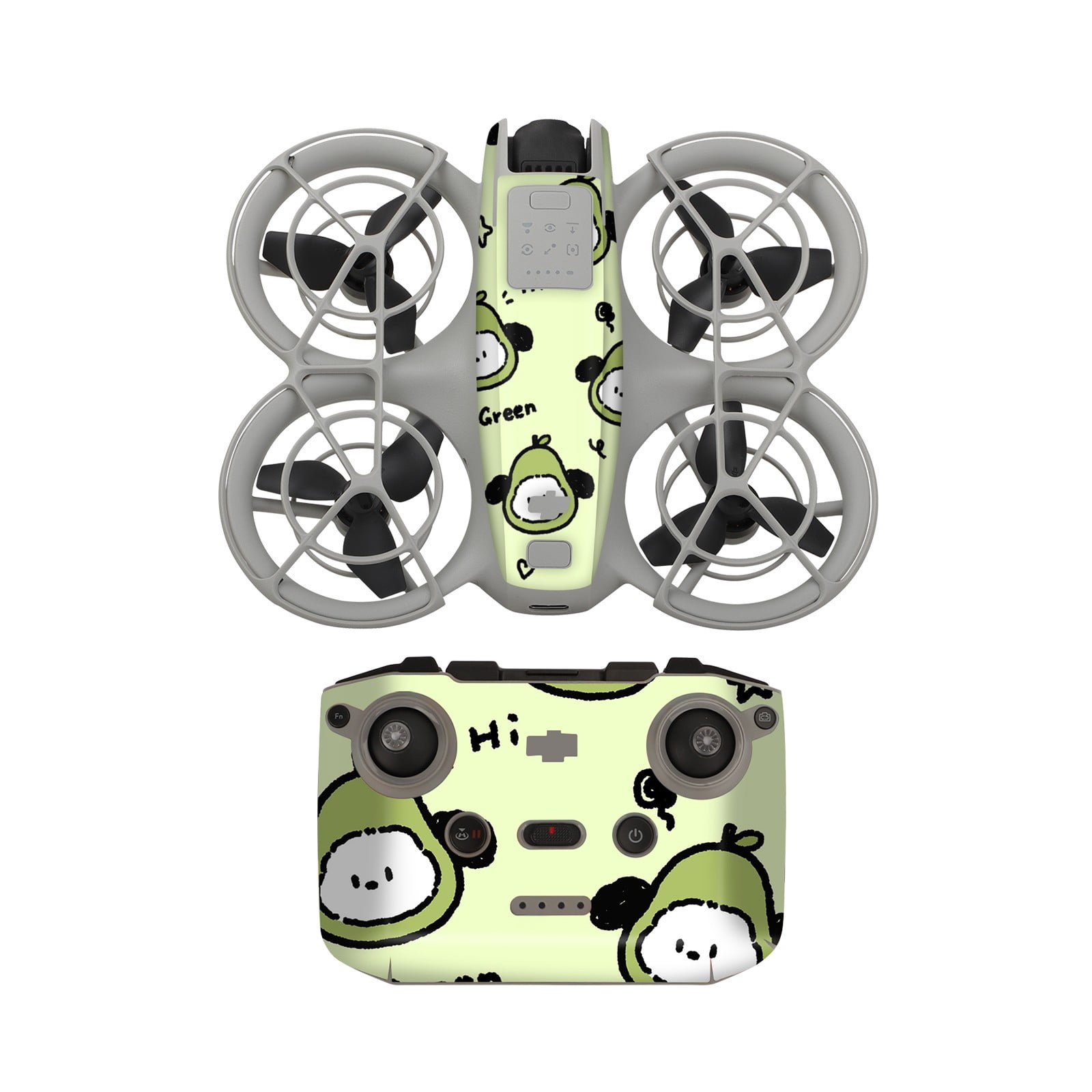 Sunnylife Sticker Set for DJI NEO Sticker PCV Cool Skin Remote Drone ...