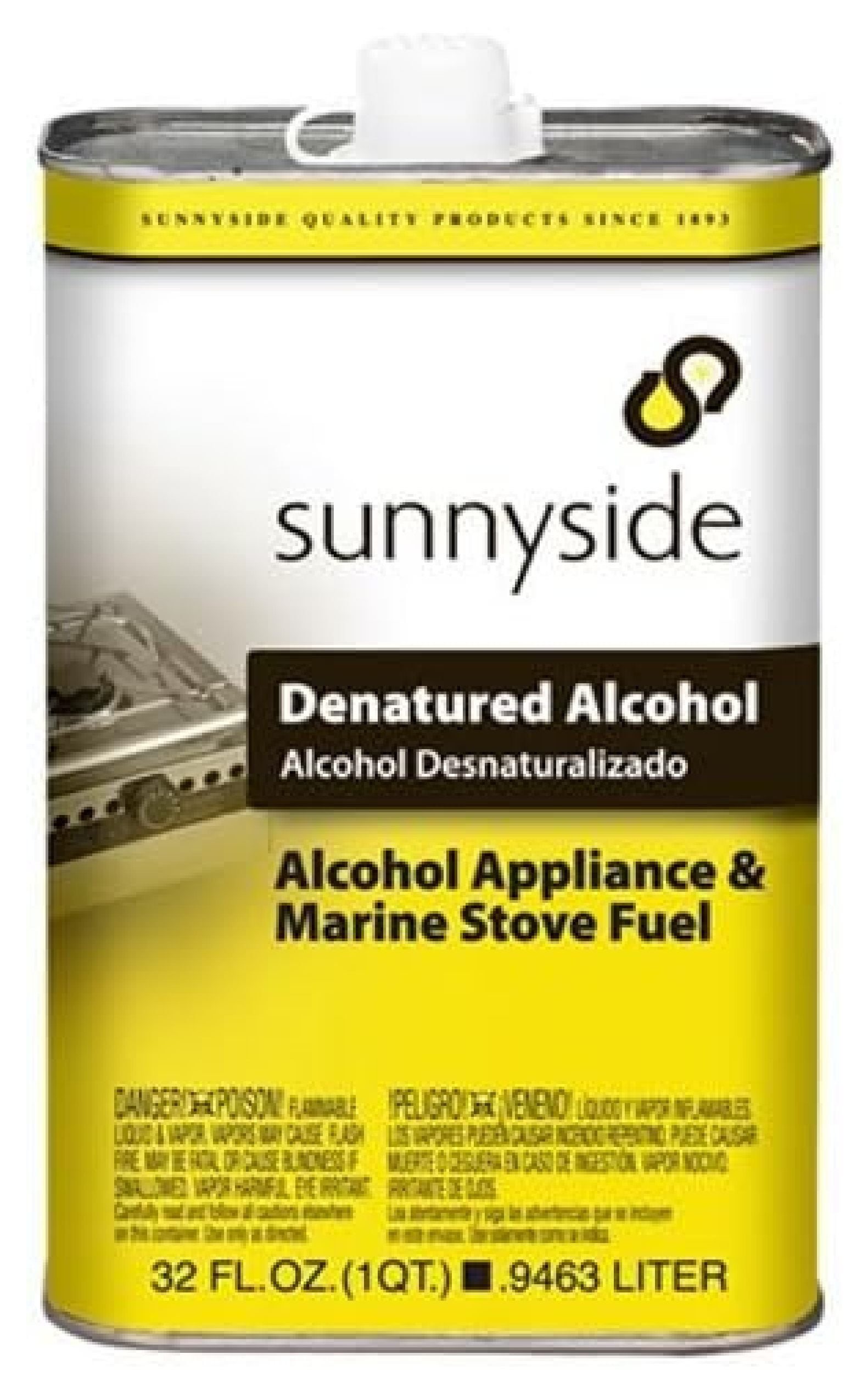 Sunnyside Denatured Alcohol Liquid Fuel, Quart, 2 Pack - Walmart.com