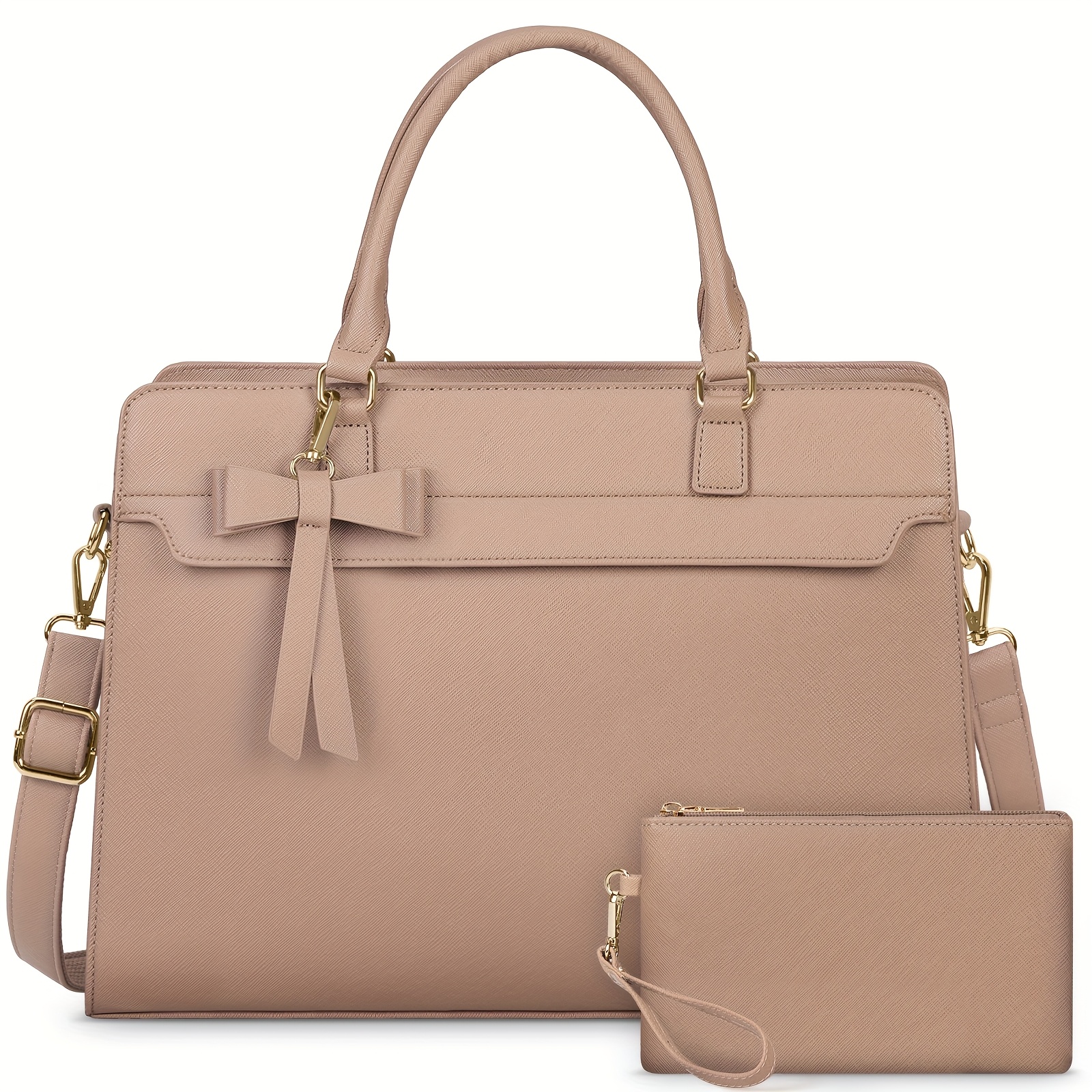 Sunnyway Laptop Bag for Women 15. 6 inch PU Leather Laptop Tote Bag ...