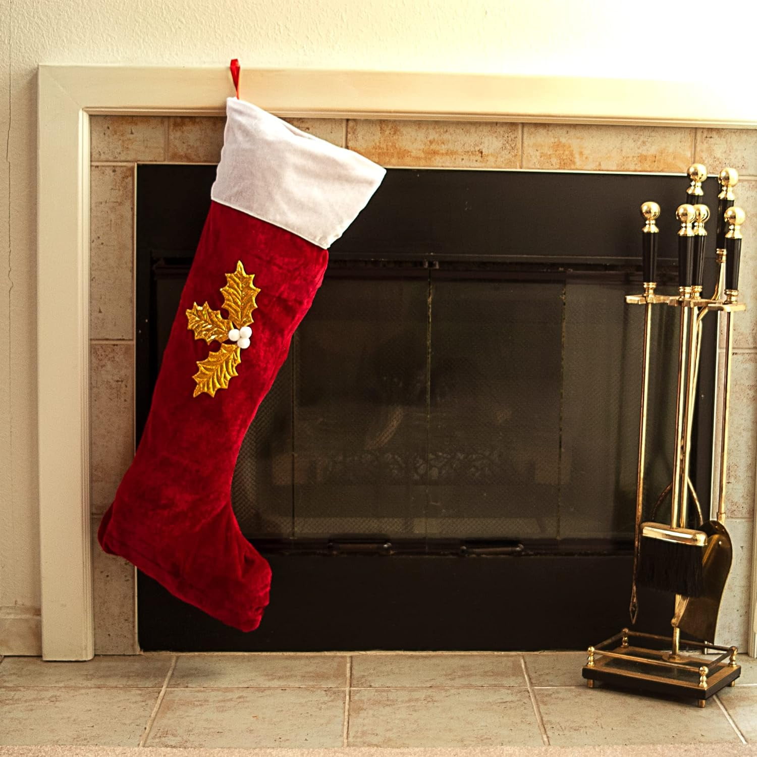 Sunnywood Christmas Stocking Shape Santa Bag Gift Holder, Extra Large ...