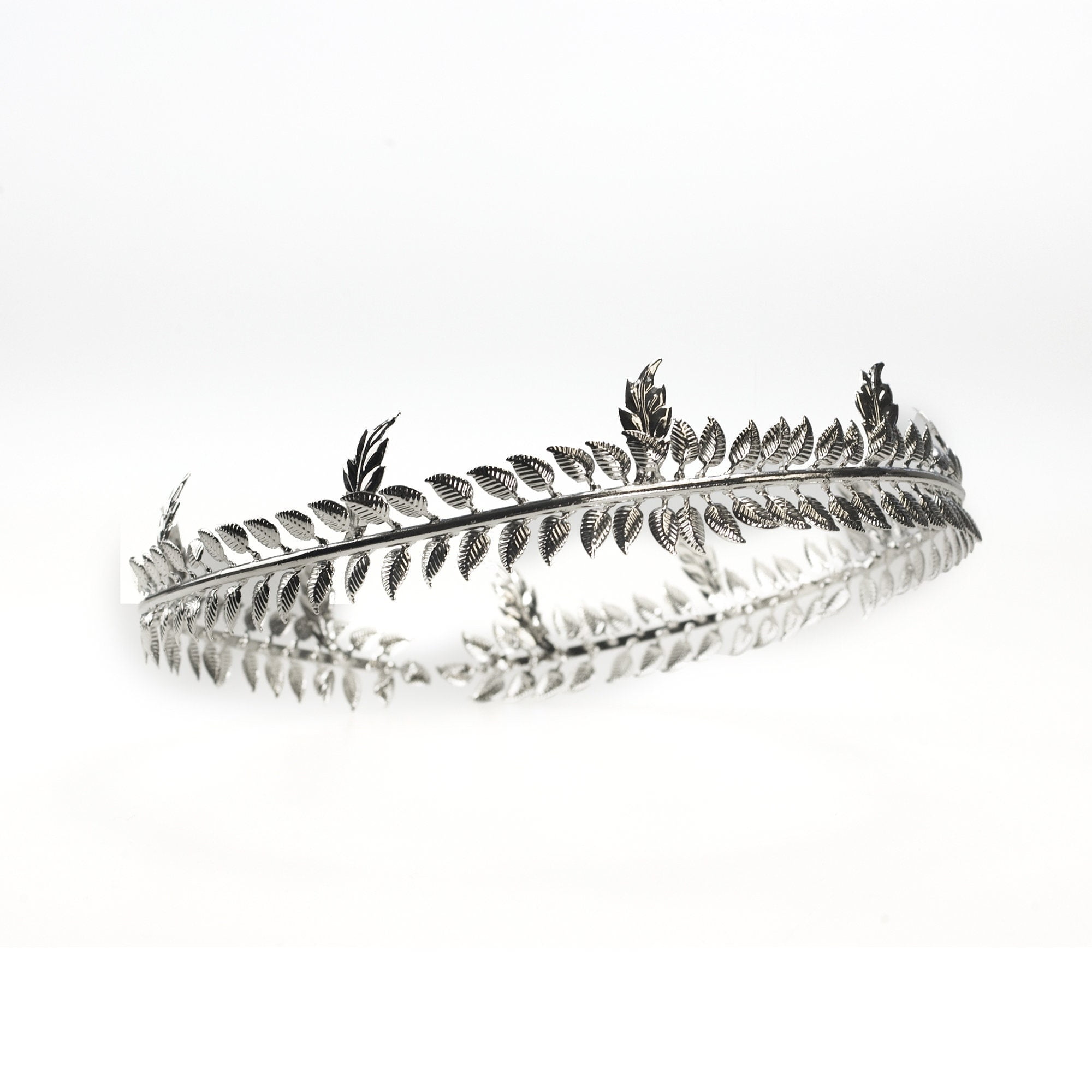 Sunnywood Silver Laurel Wreath Greek Leaf Headpiece for Renaissance and ...