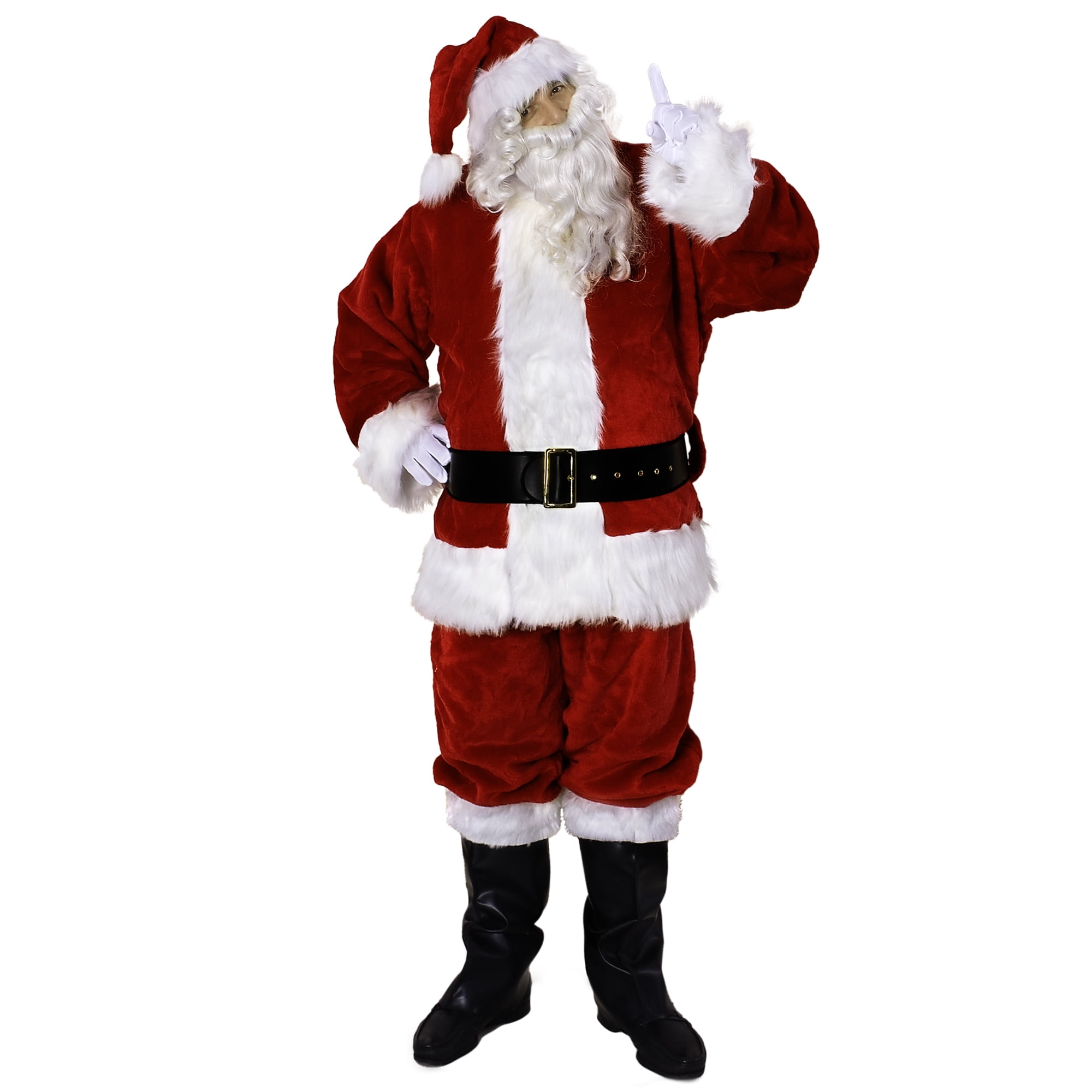 Sunnywood Ultra Deluxe Santa Claus Suit Adult Costume - Walmart.com