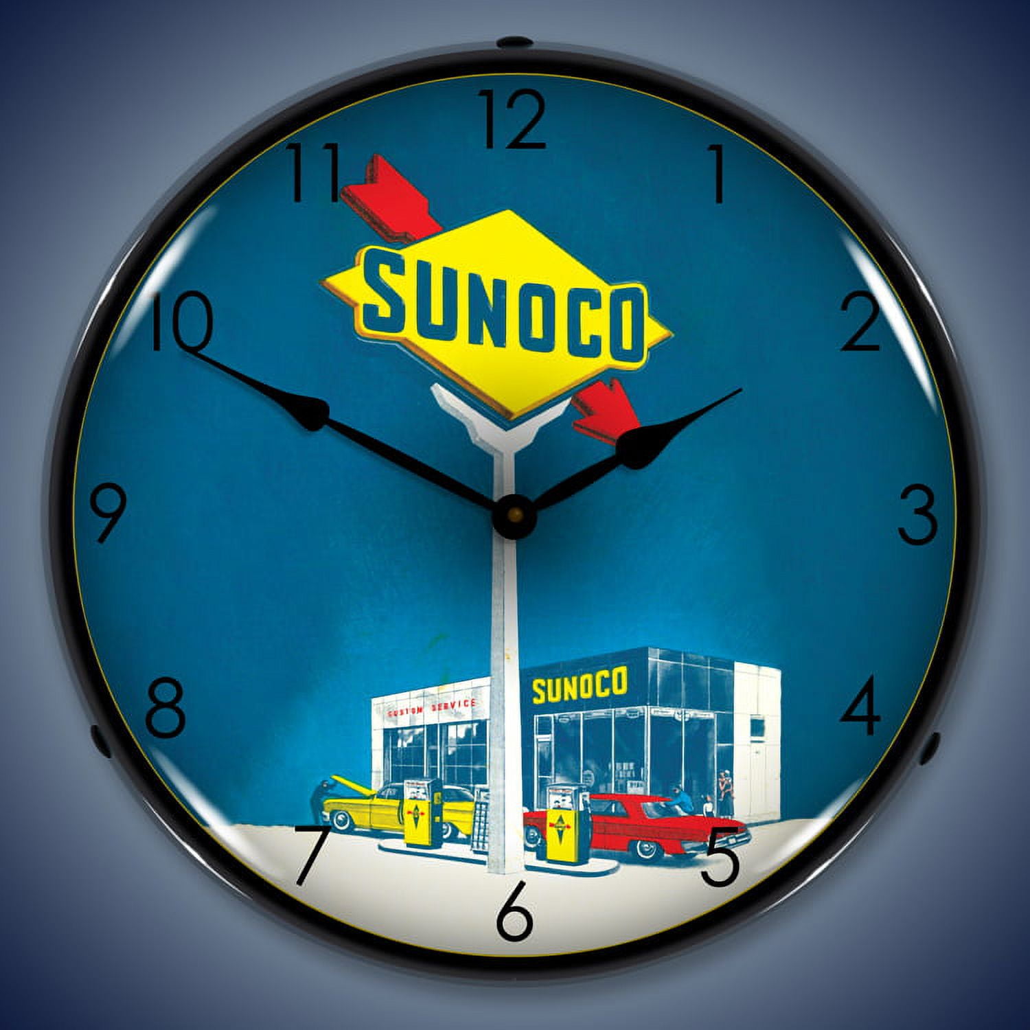 Sunoco Gas Wall Clock, Lighted: Gas / Oil Theme - Walmart.com