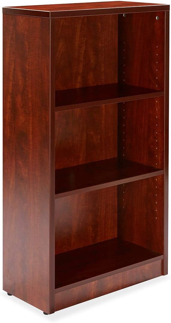 Sunon 3 Shelf Wood Bookcase Freestanding Display Shelf Adjustable ...