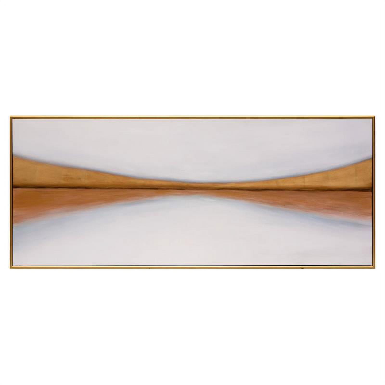 Sunpan 72" Modern Canvas and Wood Golden Outlook Wall Art in Multi ...