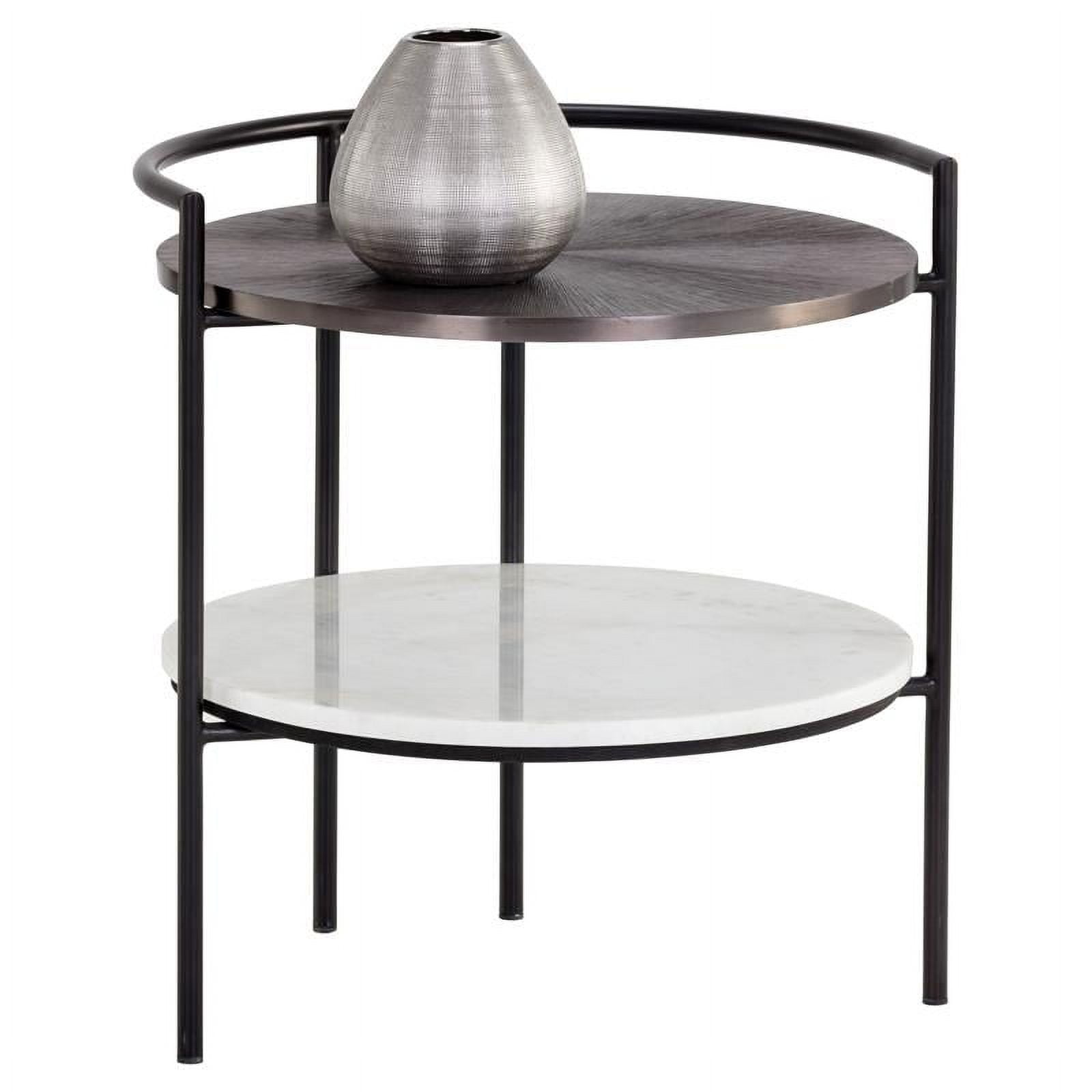 Sunpan Brighton 20.25" Contemporary Metal Nightstand in Brown - Walmart.com