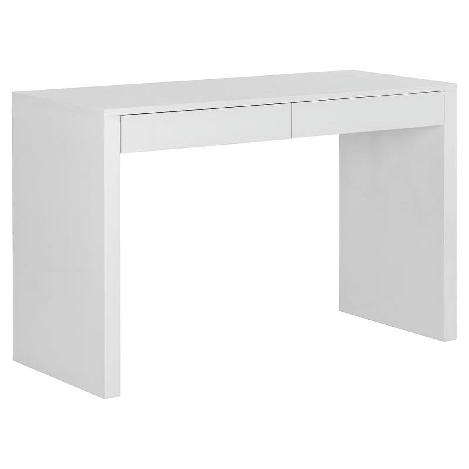 Sunpan Dutad 48" Contemporary Wood Desk with 2 Discrete Drawers in ...