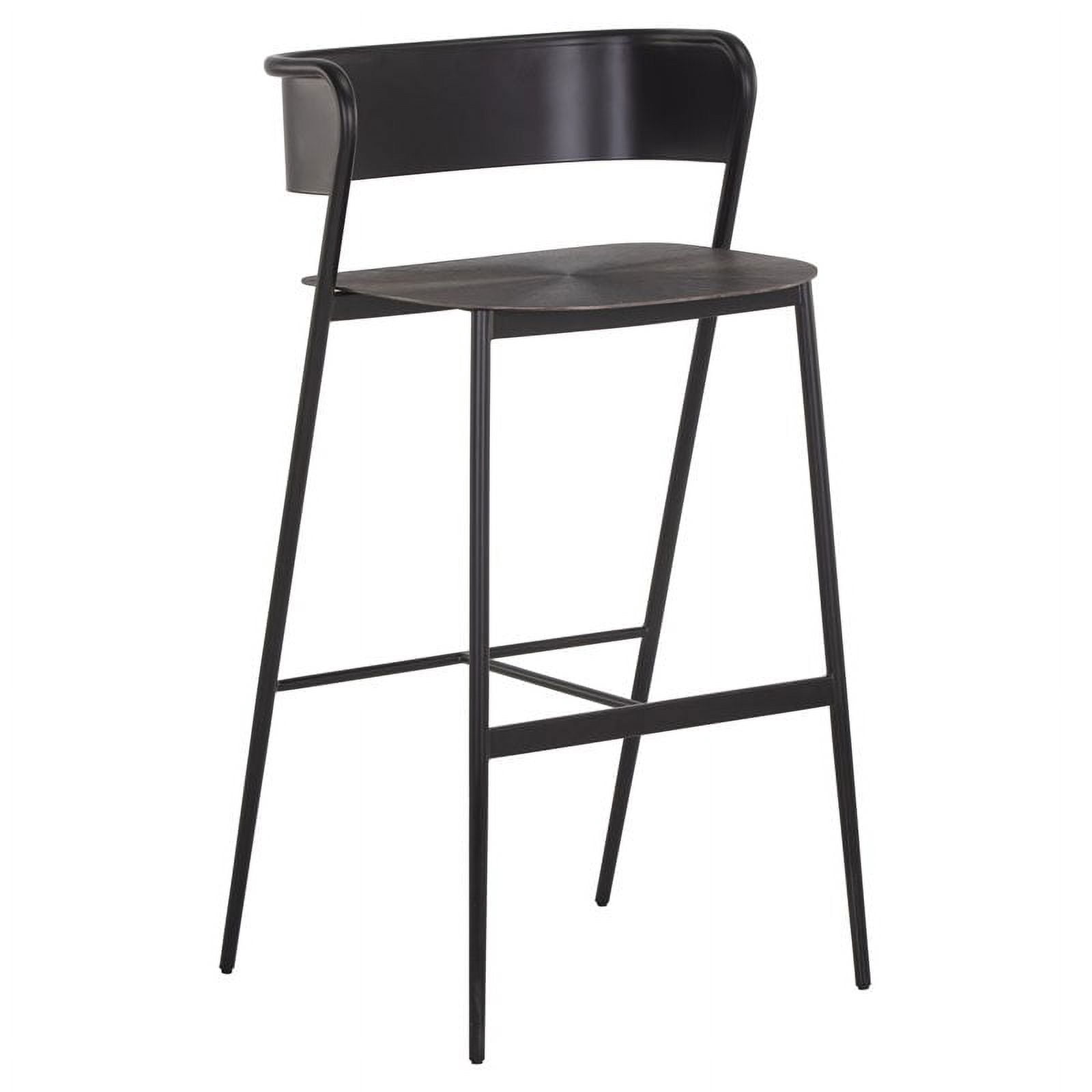 Sunpan Keanu 29.5" Modern Aluminum and Iron Barstool in Gray - Walmart.com