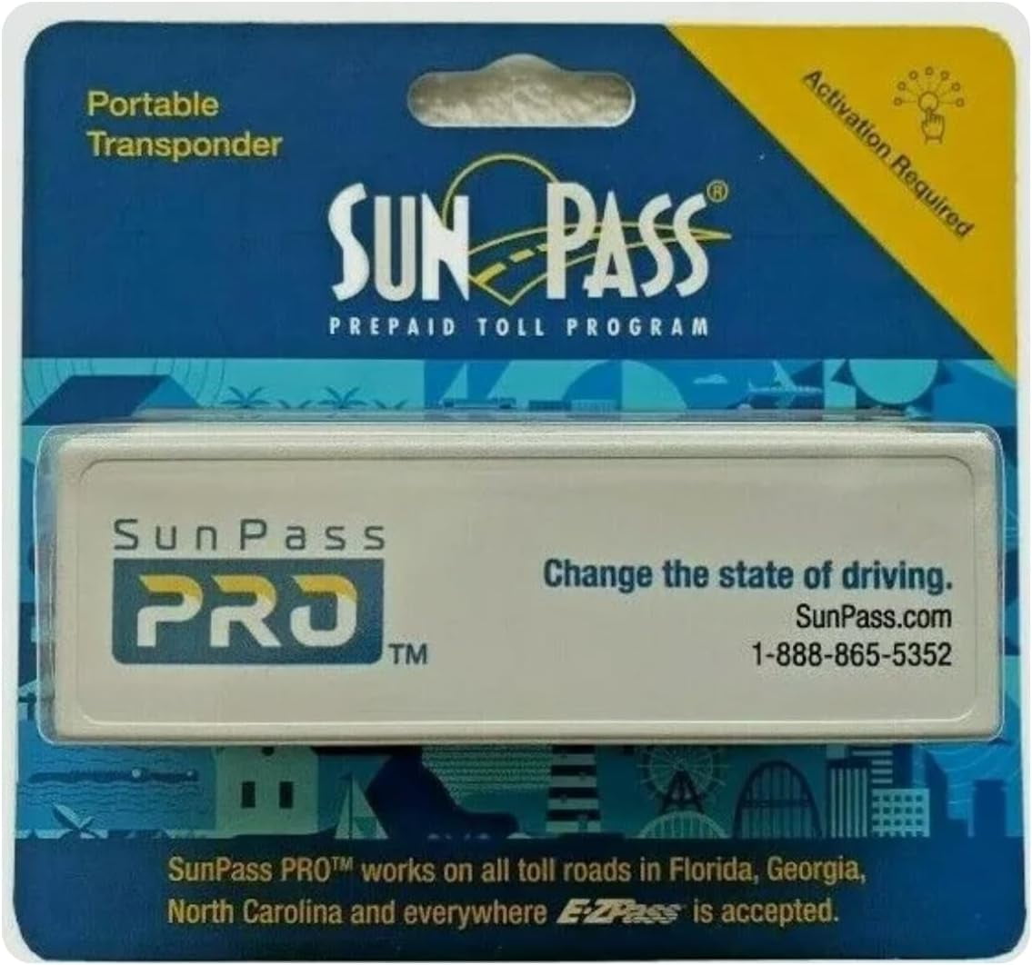 Sunpass Sun Pass Transponder Portable Prepaid Toll Program for Florida ...