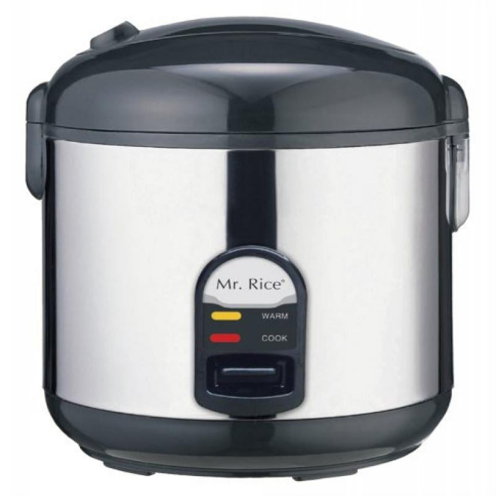 Sunpentown 10-Cup Electric Rice Cooker, Black & Silver- One-Touch ...