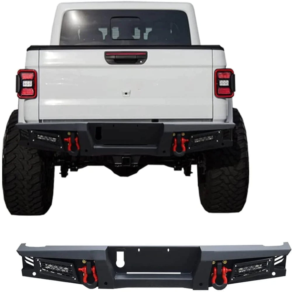 Sunpie Jeep Steel Rear Bumpers with LED Lights for 2019-2025 Jeep ...