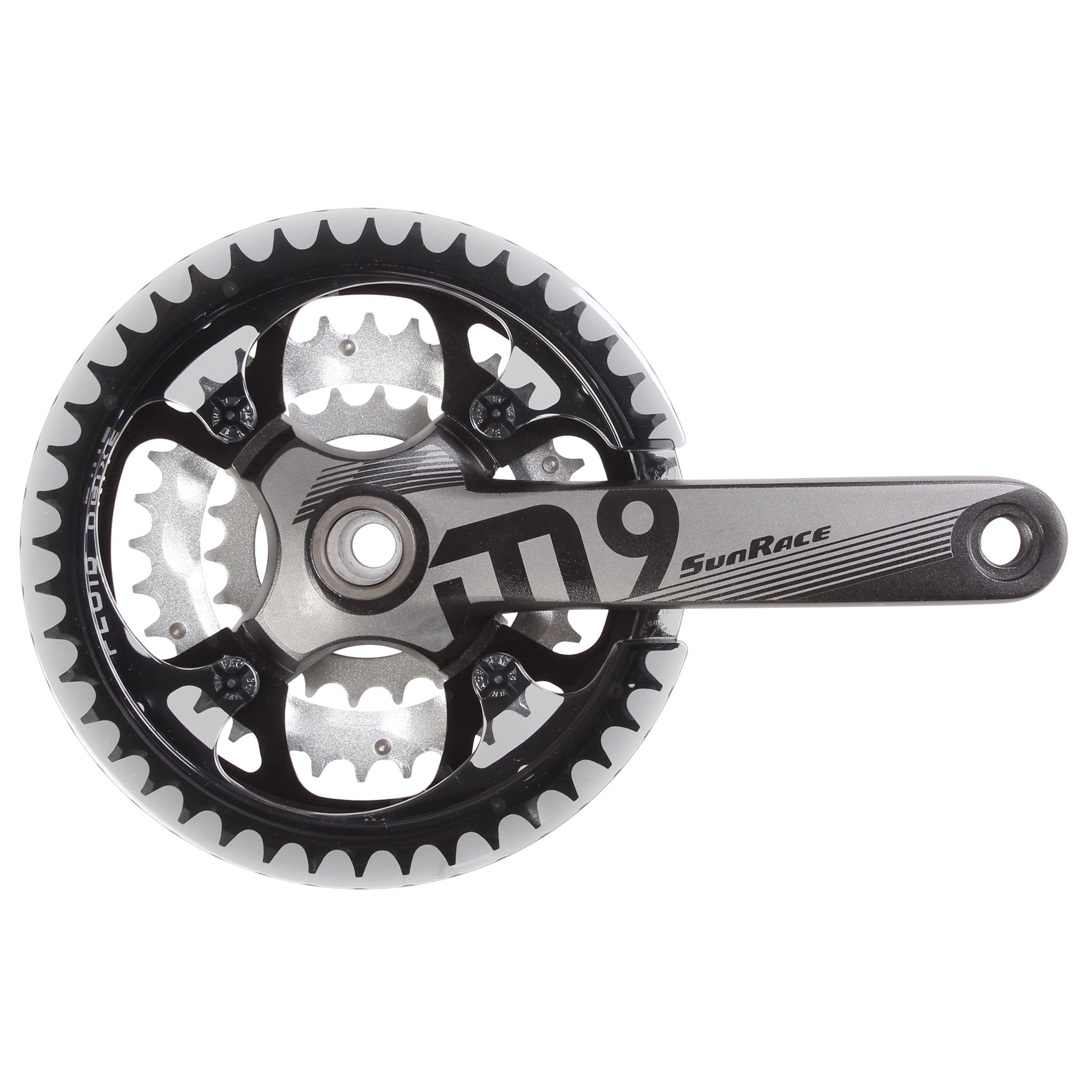 Sunrace FCM954 9sp Crankset, 22/32/44t 175mm Black - Walmart.com